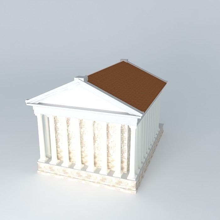 Roman Temple free 3D model | CGTrader