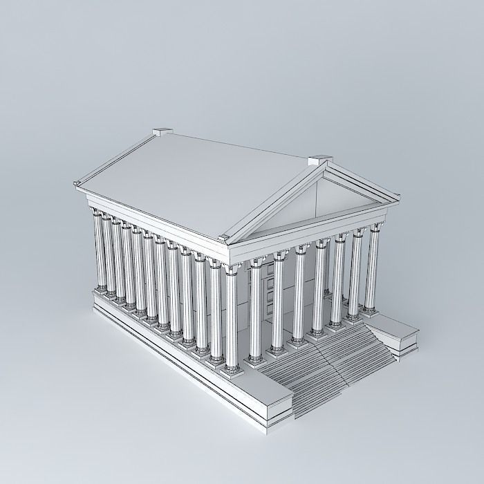 Roman Temple free 3D model | CGTrader