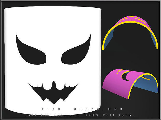 3D model Rounded Curve Mask VR / AR / low-poly | CGTrader