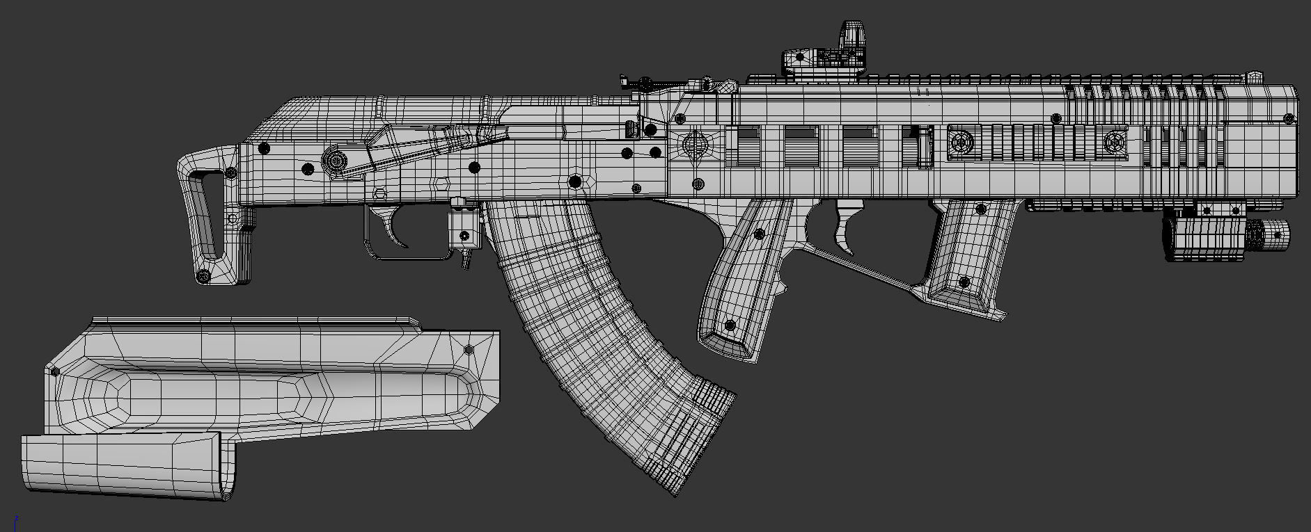 AK-47 ak - rifle 3D model | CGTrader