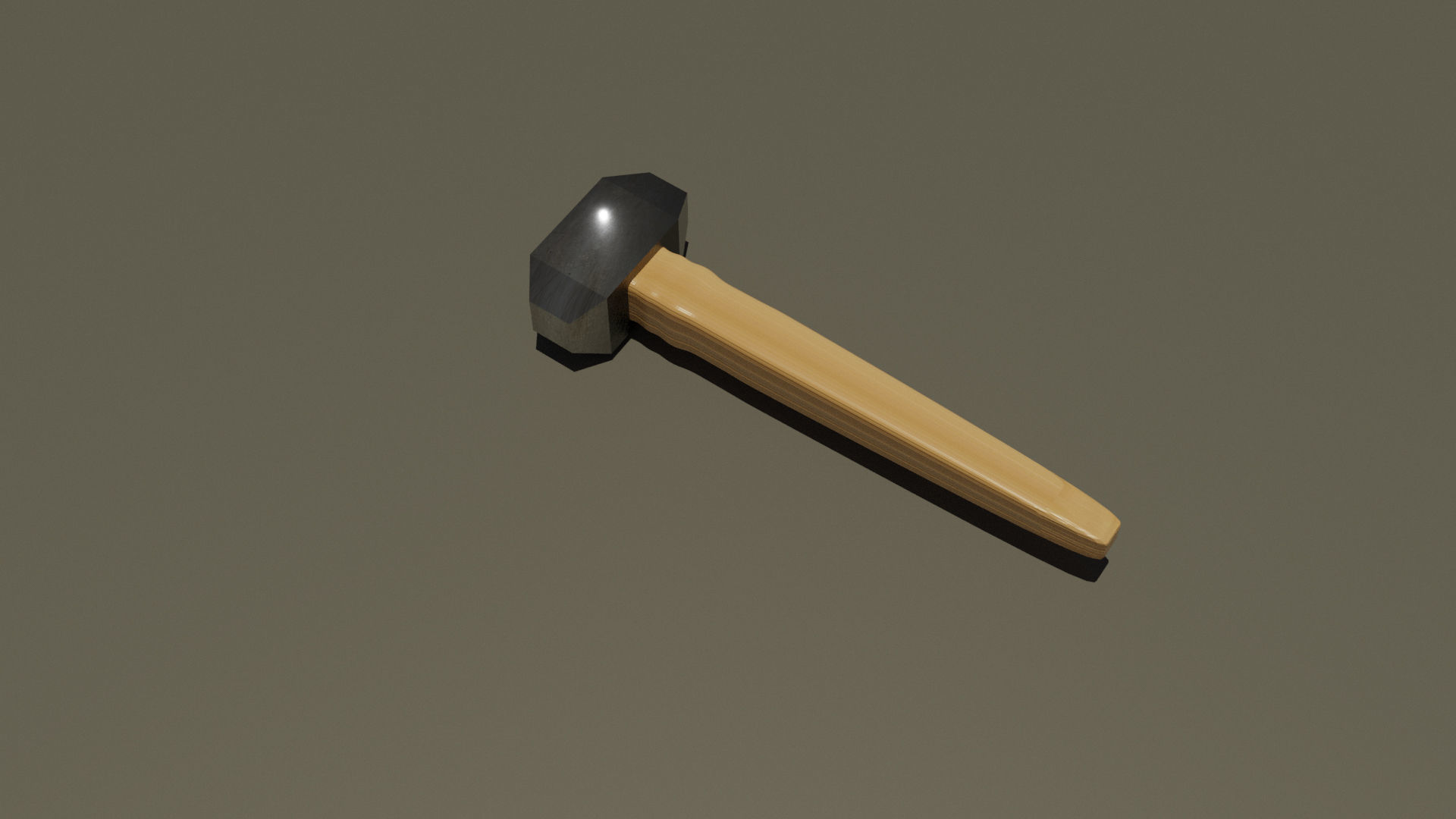 3D model Hammer VR / AR / low-poly OBJ BLEND