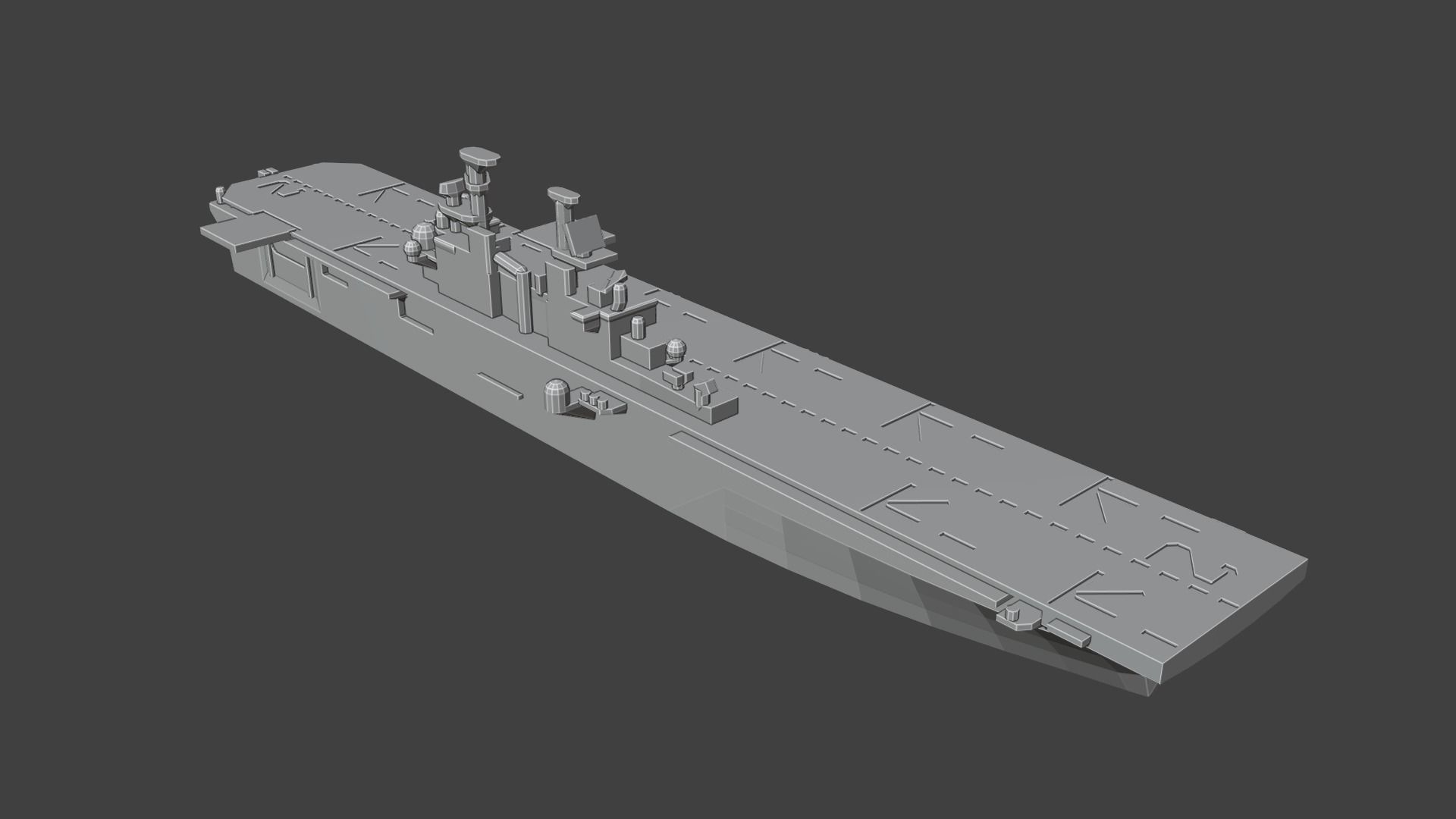 US Wasp Class Helicopter Carrier 3D model 3D printable | CGTrader