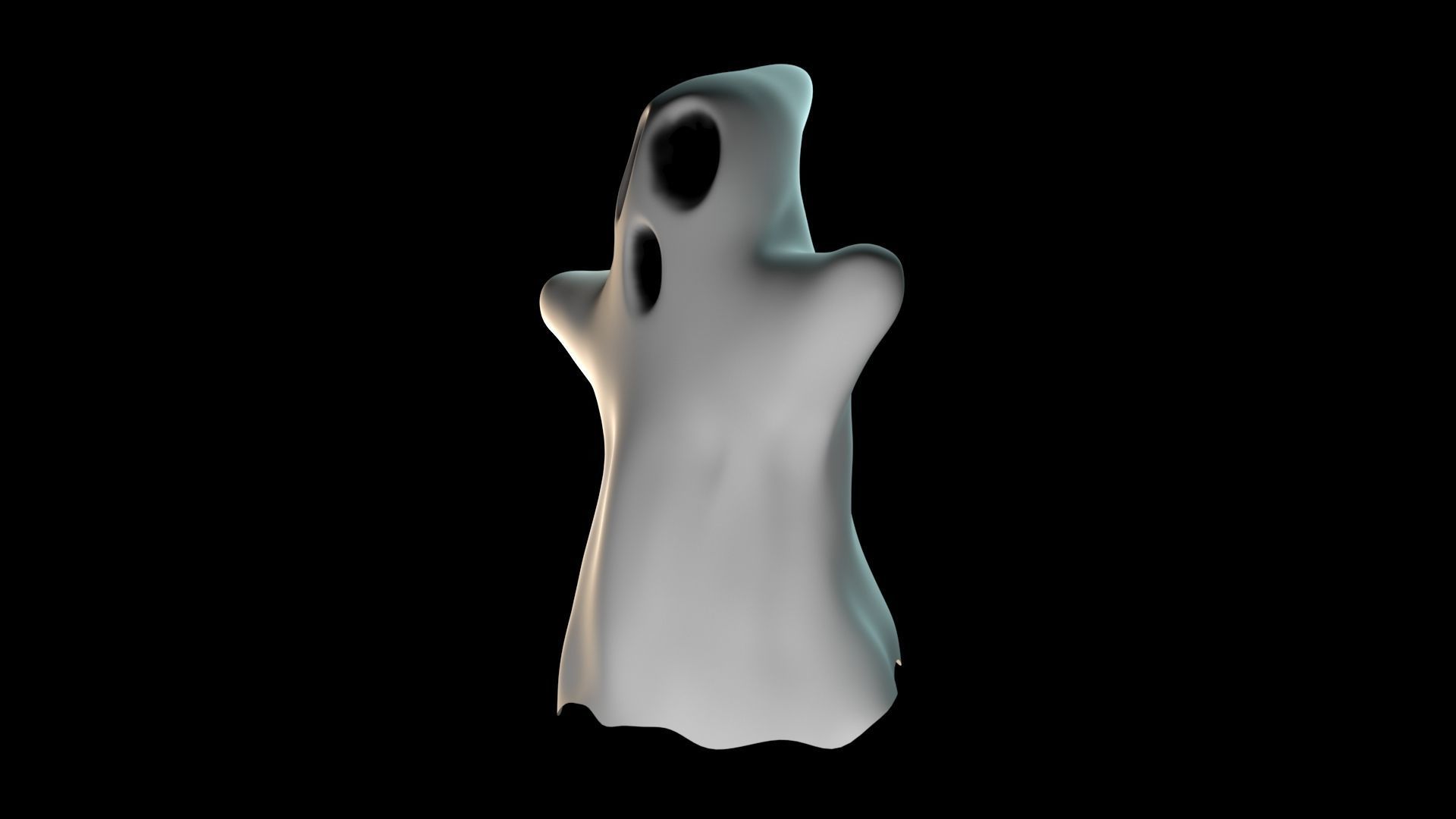 halloween ghost 3D model animated rigged | CGTrader