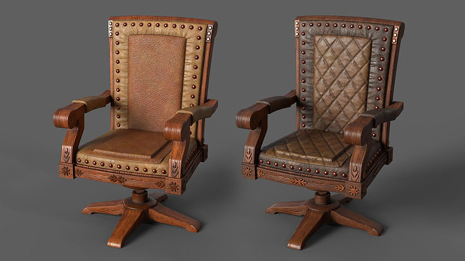 Classic Vintage Leather Luxury Chair 3D model | CGTrader