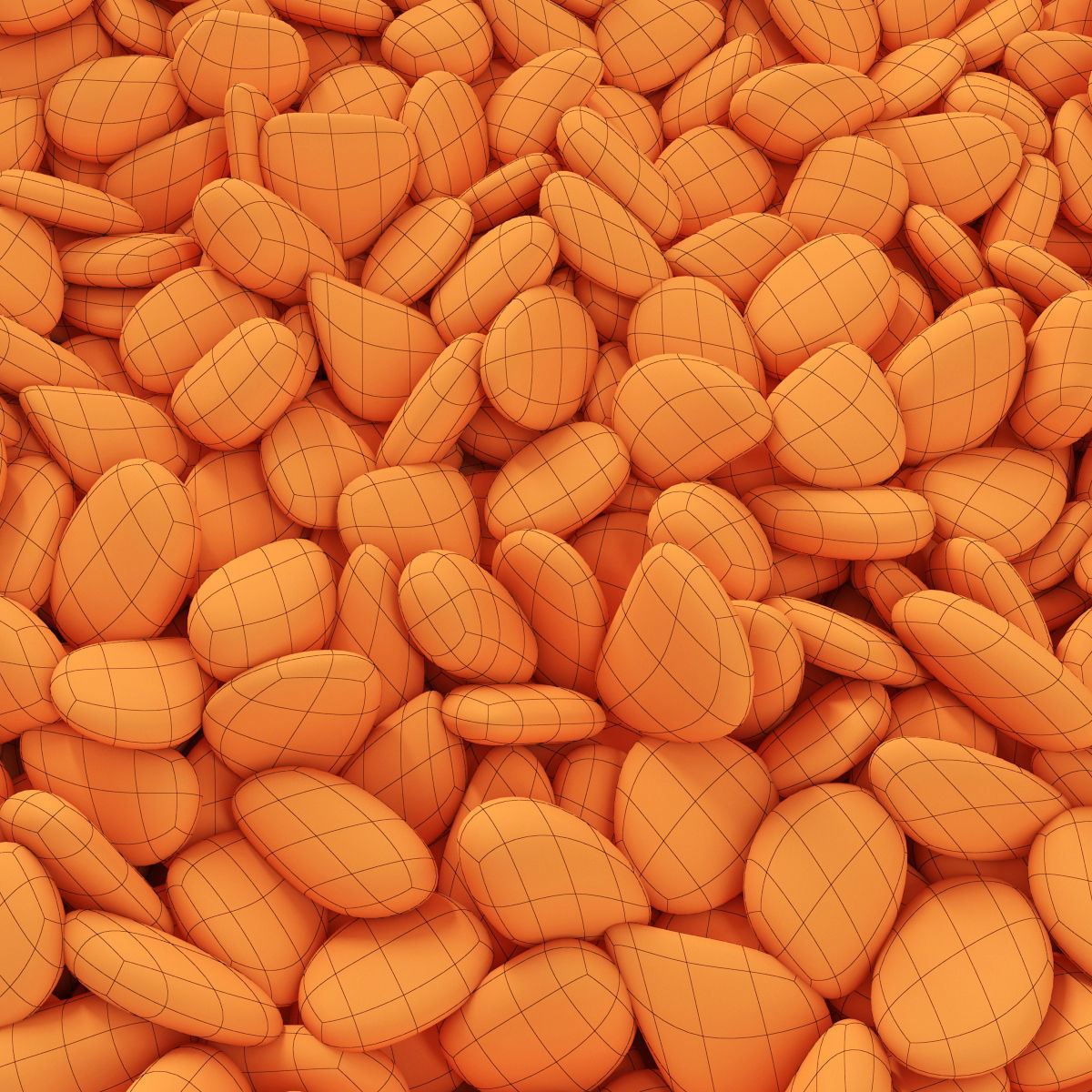 Pebble form 3D model | CGTrader