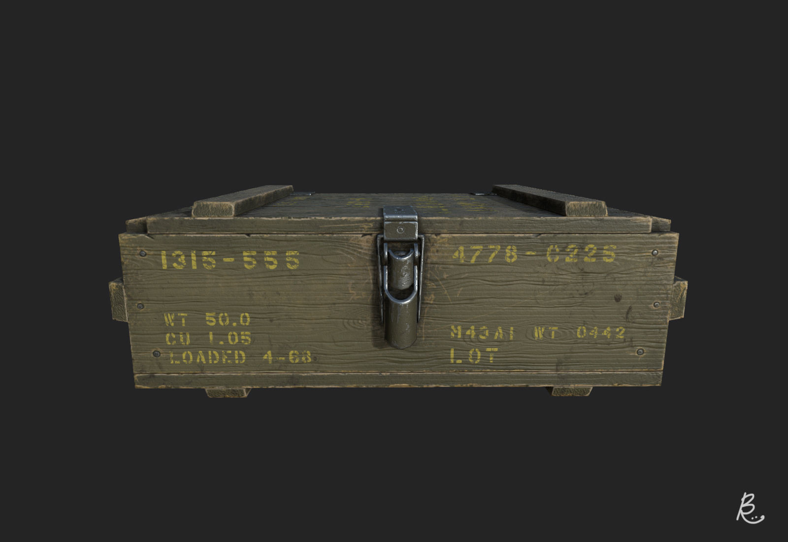 3D model Military Crate VR / AR / low-poly | CGTrader