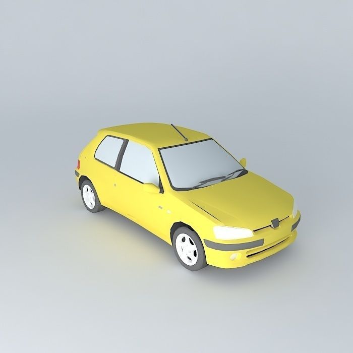 Peugeot 106 free 3D model | CGTrader