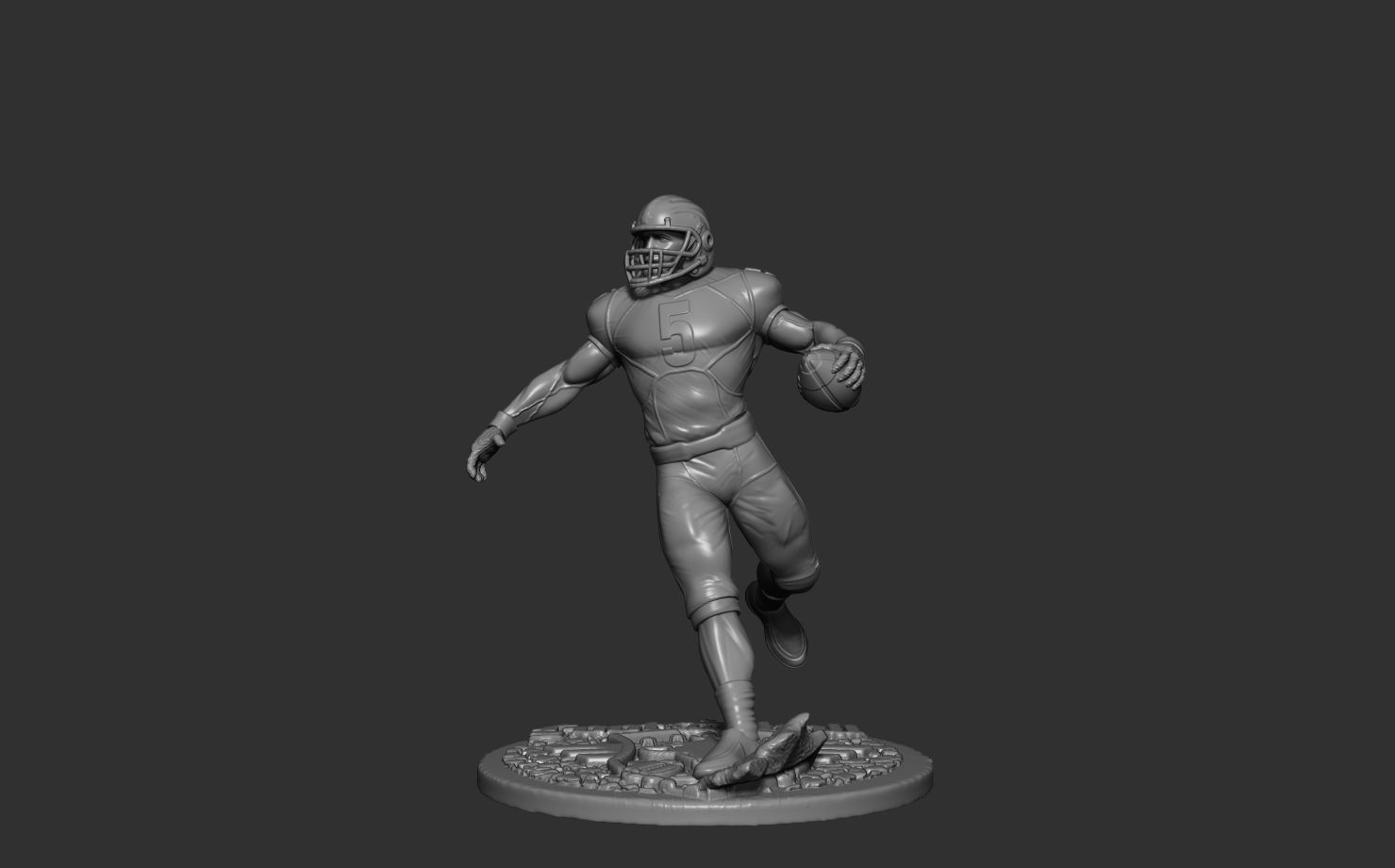 American football 3D model 3D printable | CGTrader