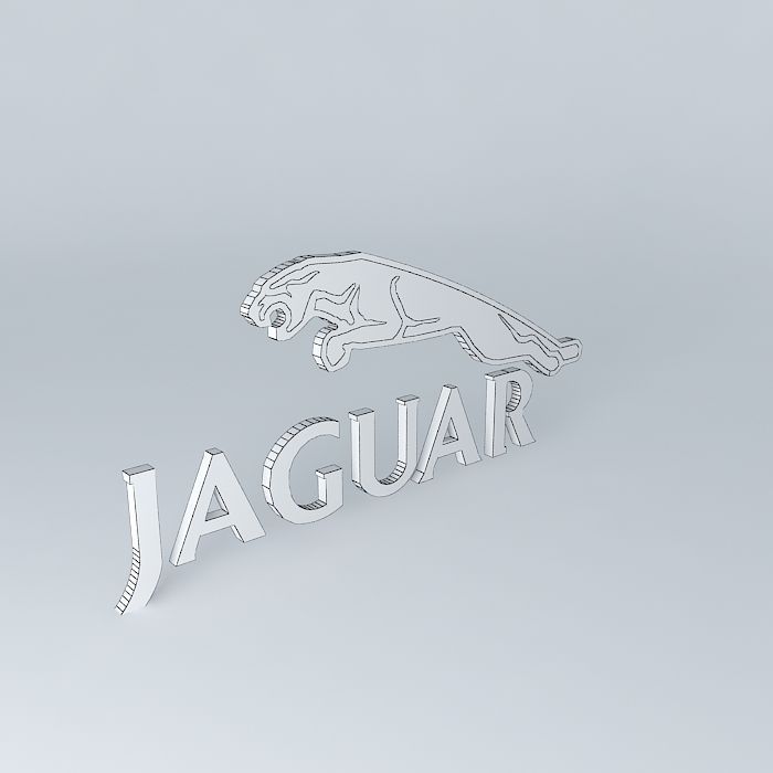 Jaguar Logo free 3D model | CGTrader