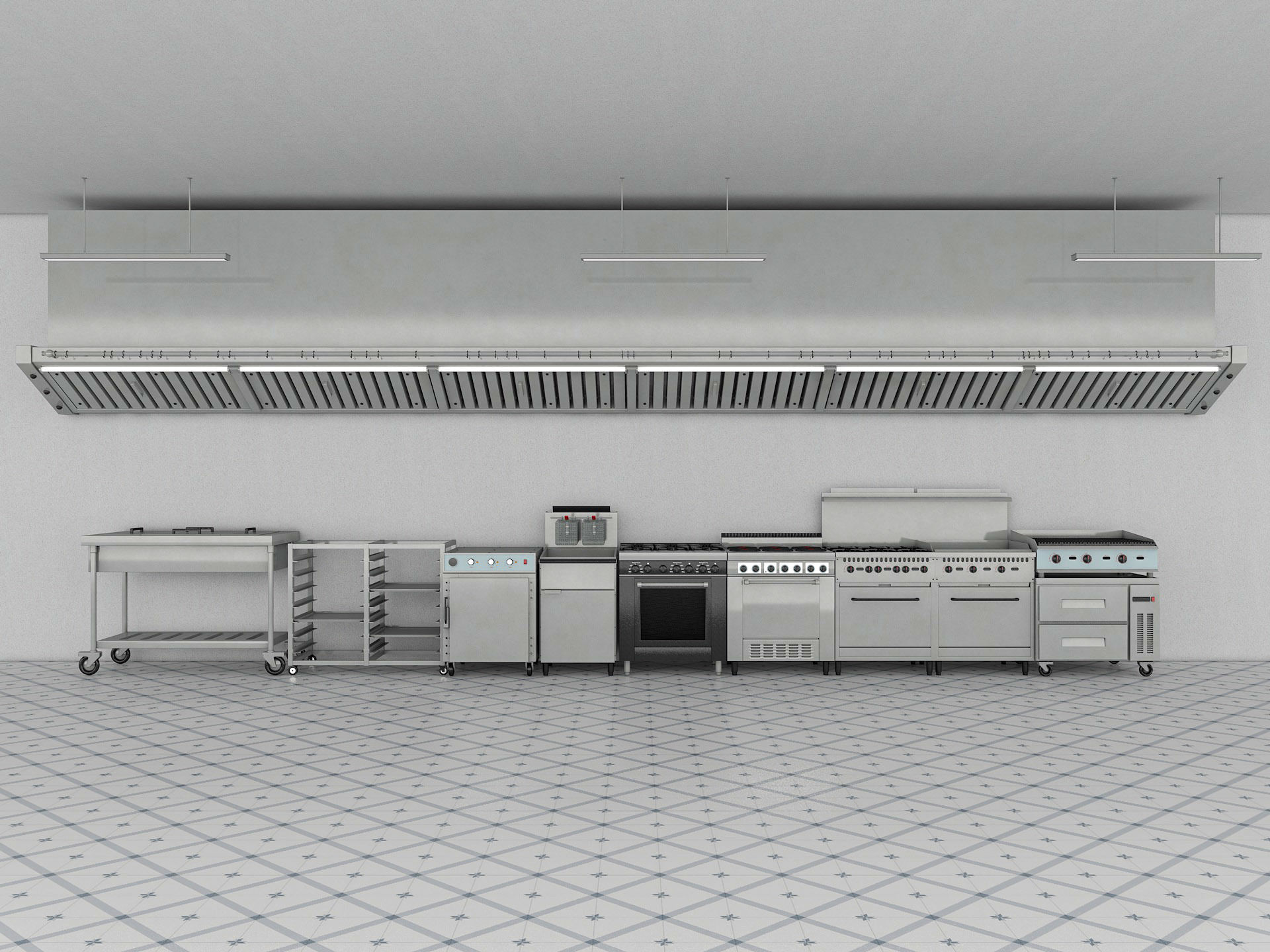 Commercial Kitchen 3D model | CGTrader
