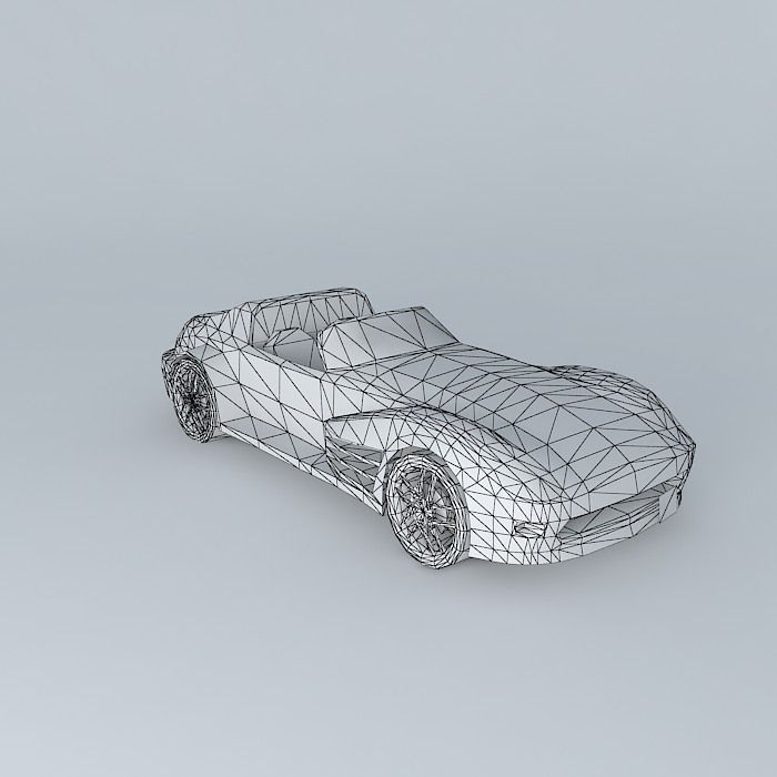 Banshee sports car free 3D model | CGTrader