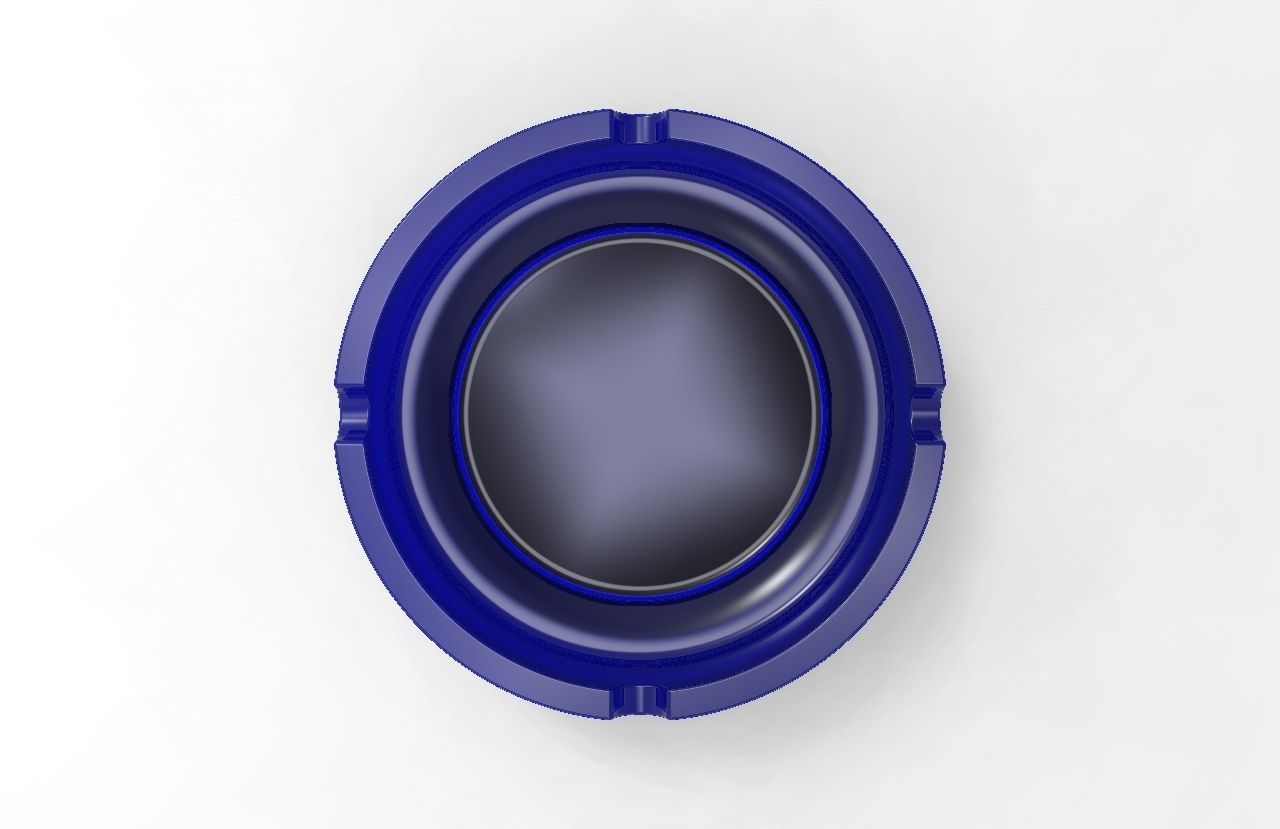 Ashtray blue 3D model | CGTrader
