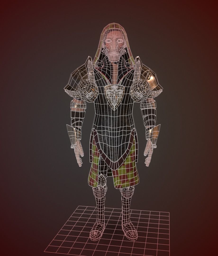 3D model mage character VR / AR / low-poly rigged | CGTrader
