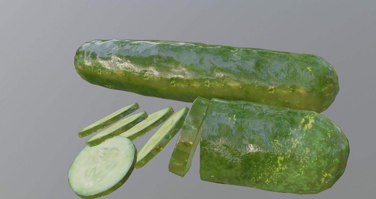 3D model cucumber with pbr textures VR / AR / low-poly | CGTrader