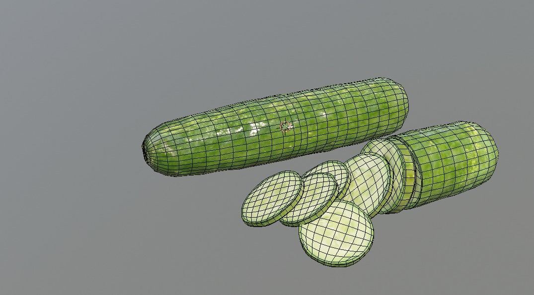 3D model cucumber with pbr textures VR / AR / low-poly | CGTrader