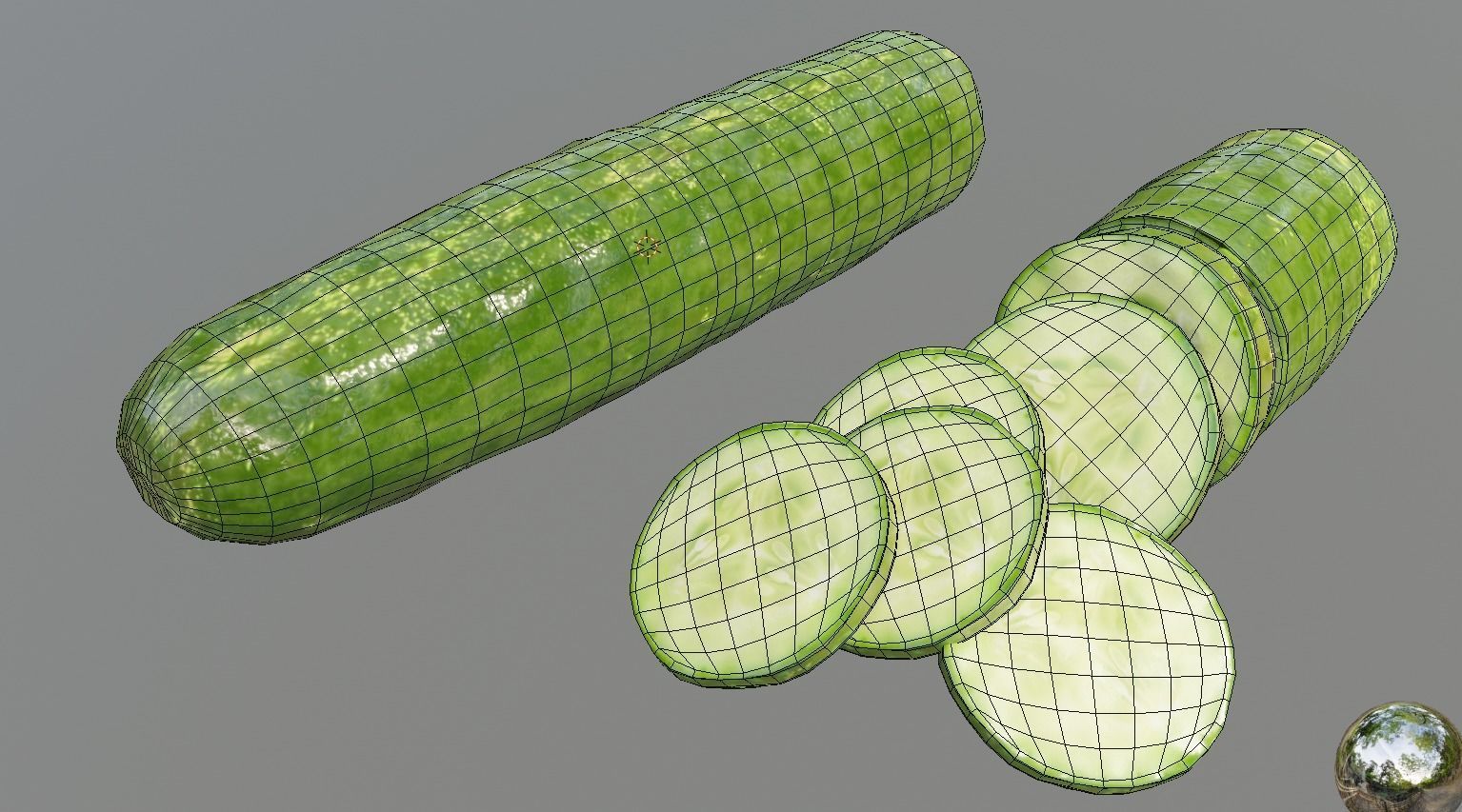 3D model cucumber with pbr textures VR / AR / low-poly | CGTrader