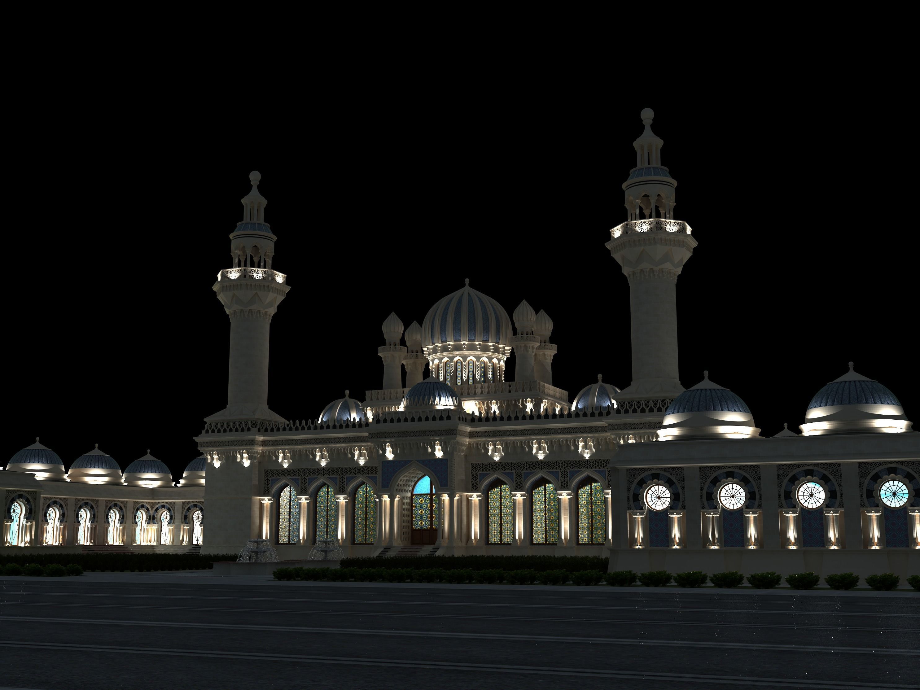 MOSQUE 3D model animated | CGTrader