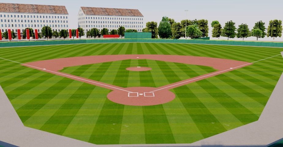 3D model Armin Wolf Arena - Germany Baseball VR / AR / low-poly | CGTrader