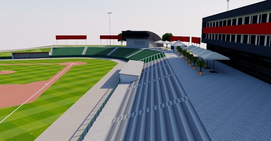 3D model Armin Wolf Arena - Germany Baseball VR / AR / low-poly | CGTrader