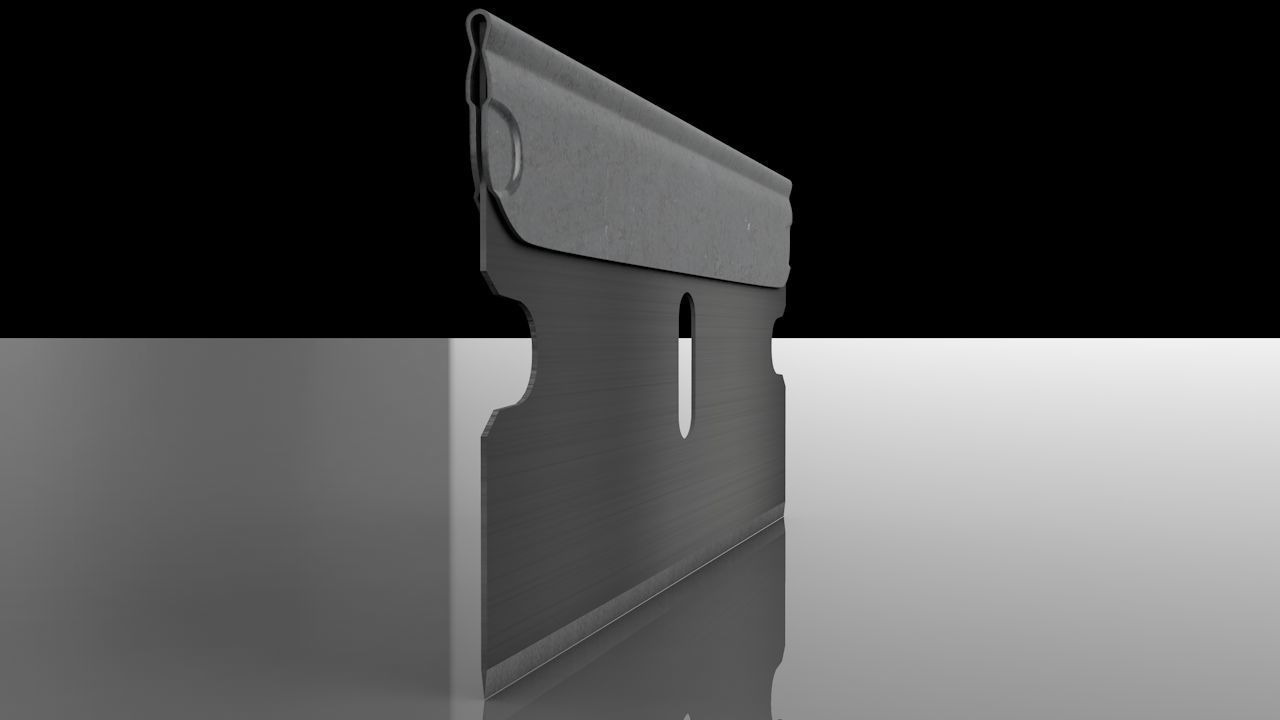 3D Single Edge Razor Blade 3D model | CGTrader