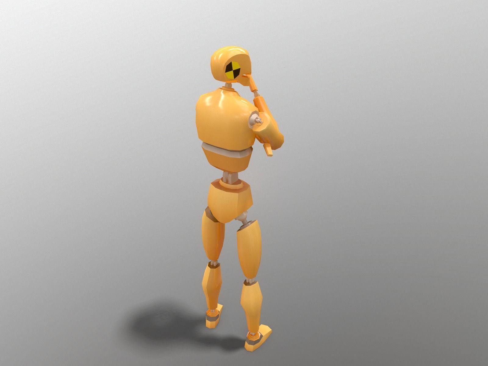 3D model Crash Test Dummy VR / AR / low-poly rigged animated | CGTrader