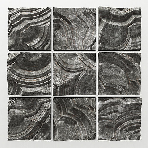 Panel rock cube n3 3D model | CGTrader