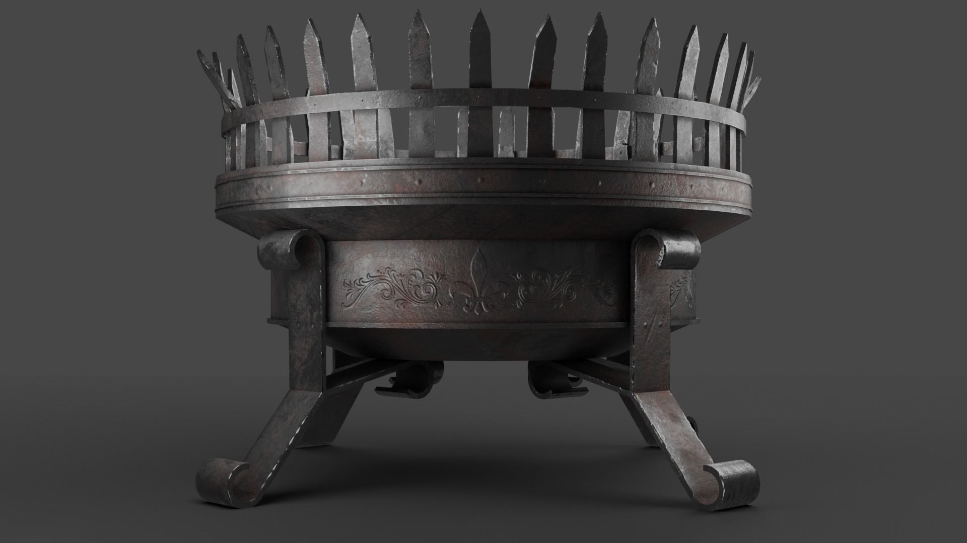 3D model Steel Brazier VR / AR / low-poly | CGTrader