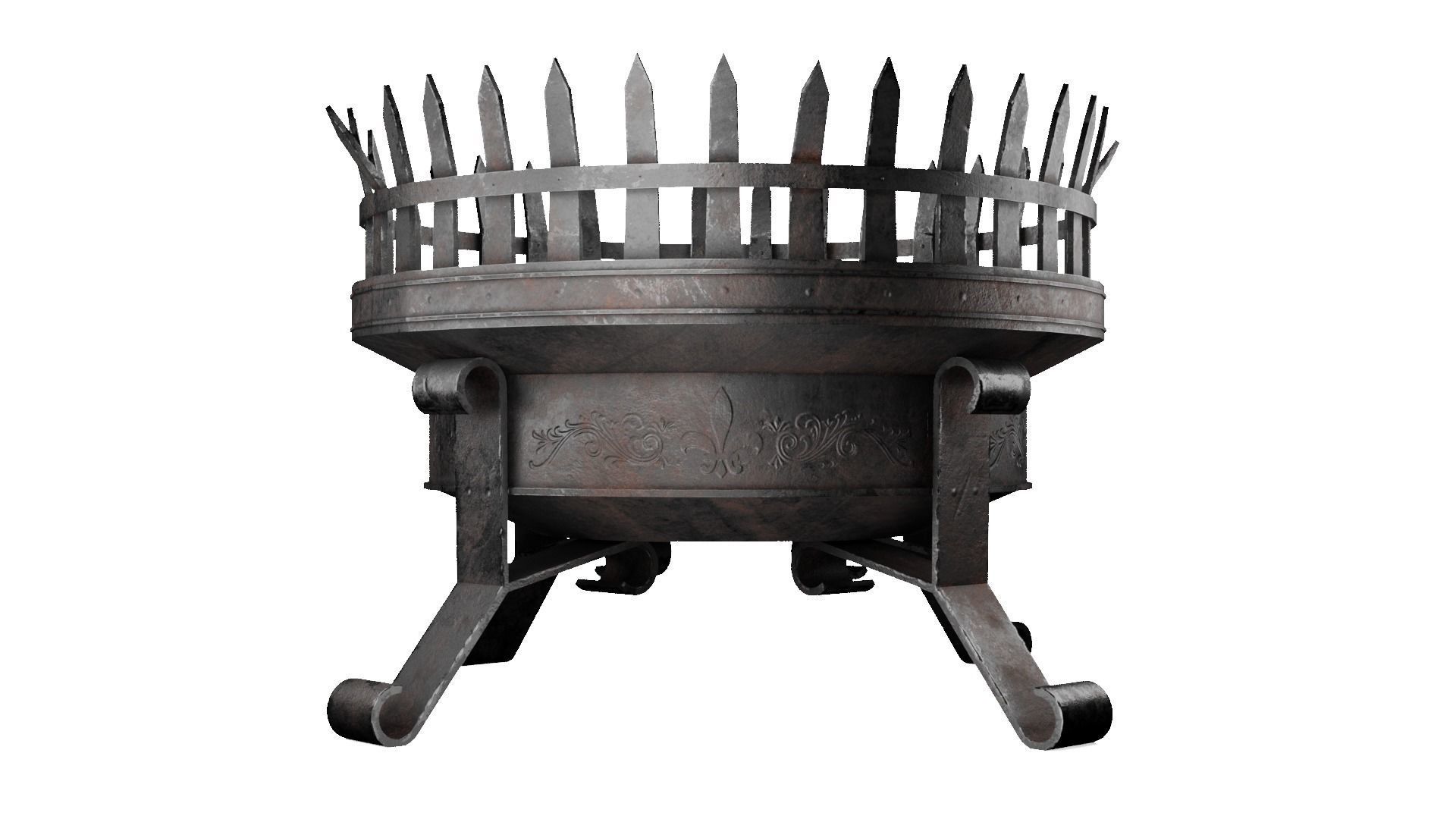 3D model Steel Brazier VR / AR / low-poly | CGTrader
