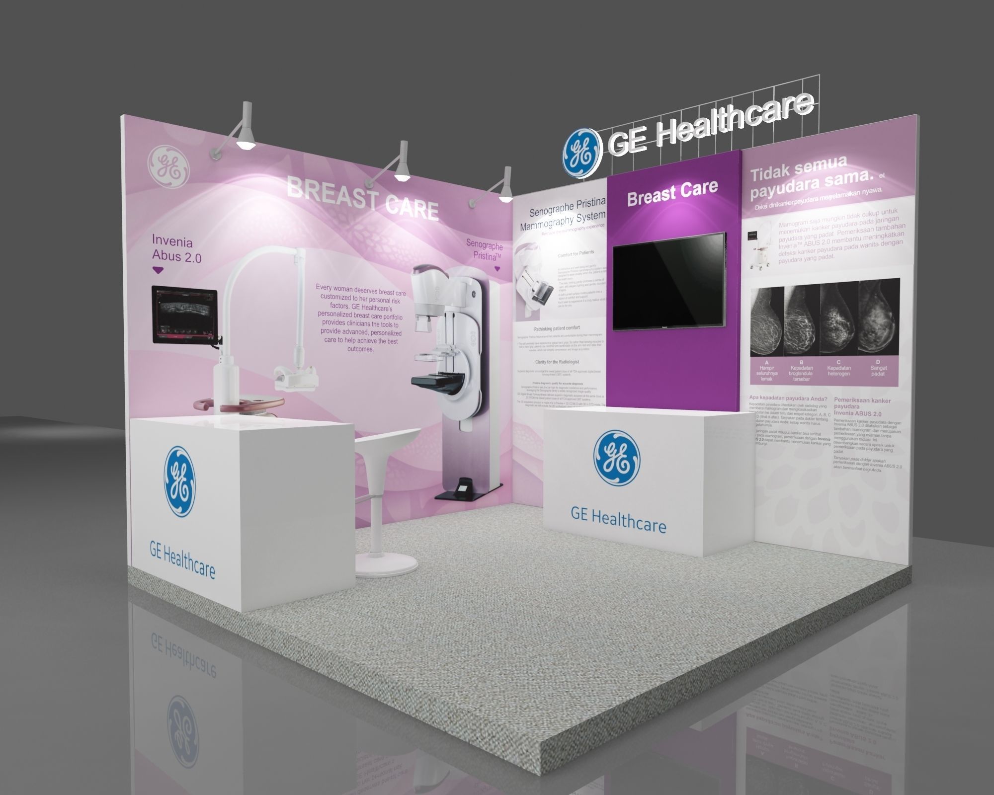 Booth 3x3 3D | CGTrader