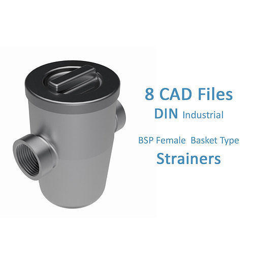 Basket strainers - BSP Threaded Ends - 3D model | CGTrader