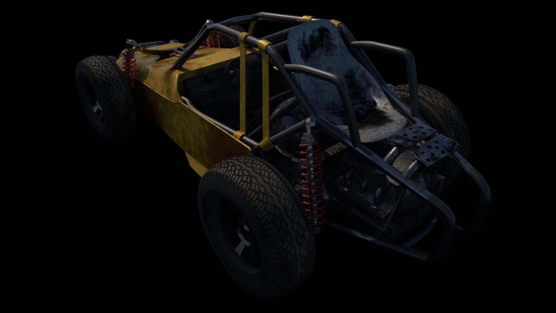 PUBG Buggy 3D model | CGTrader