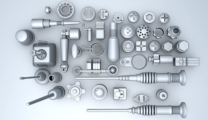 Technic Part Set 2 3D model | CGTrader