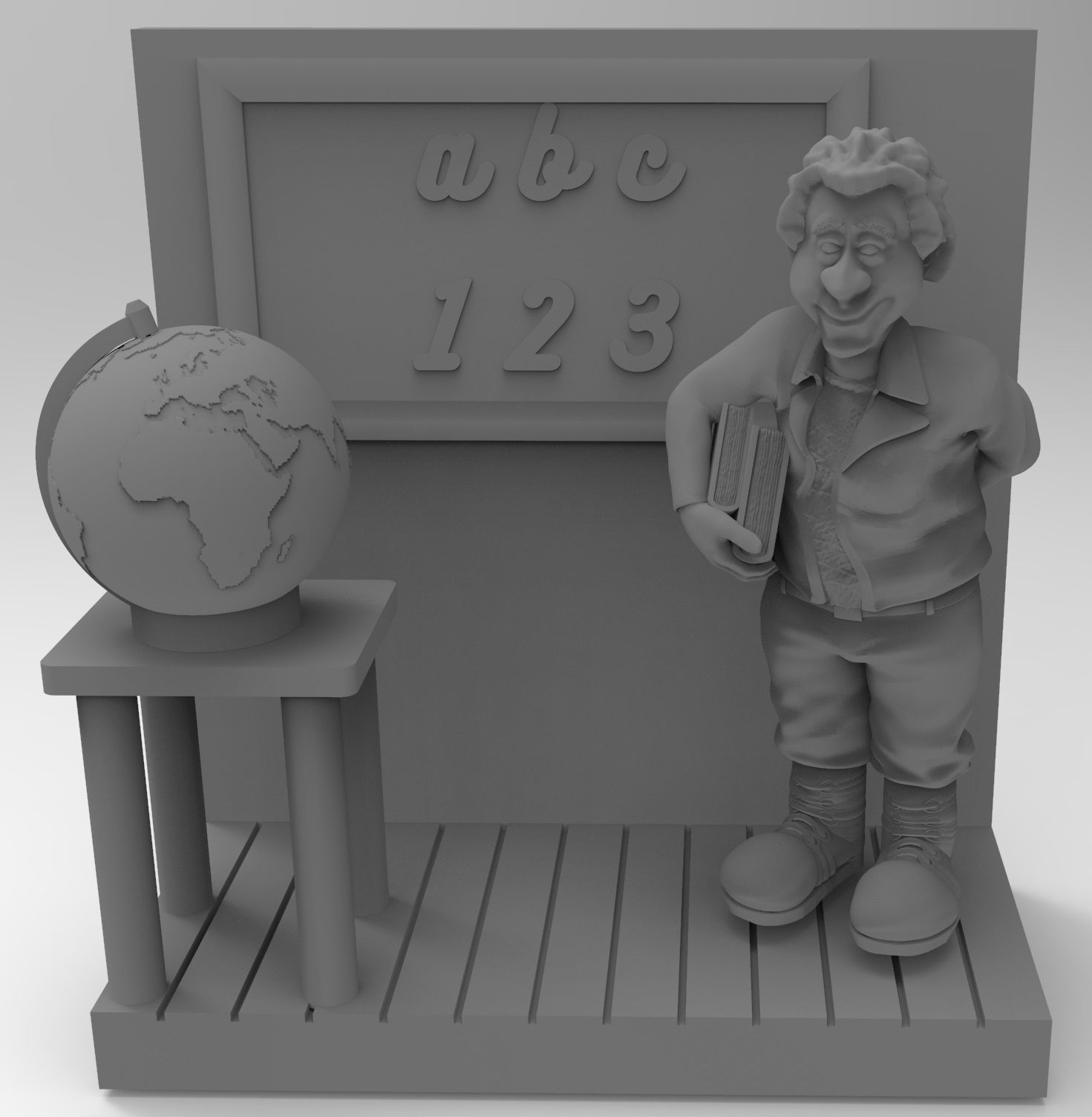 TEACHER FIGURINE 3D model 3D printable | CGTrader