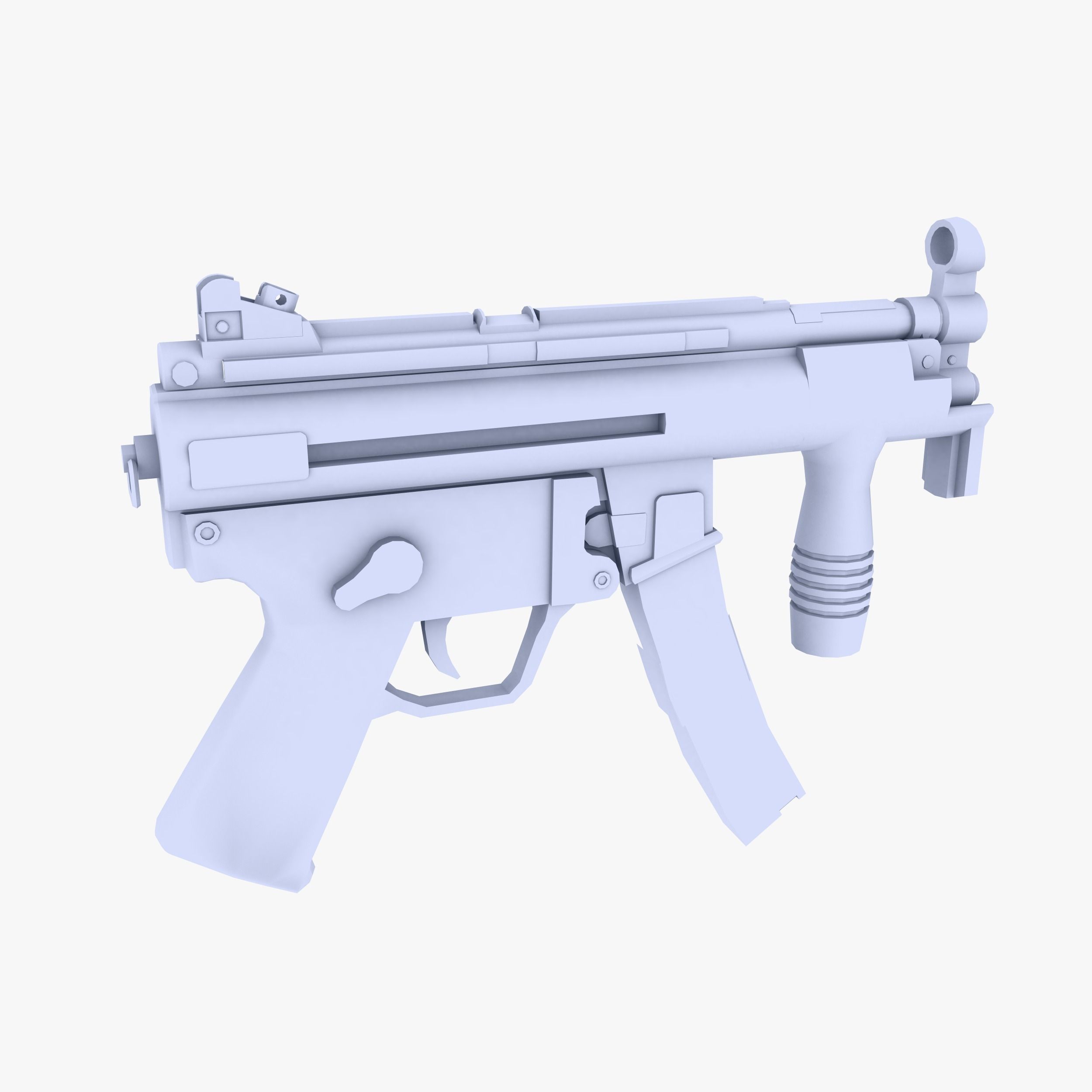 3D model MP5K Submachine Gun VR / AR / low-poly | CGTrader