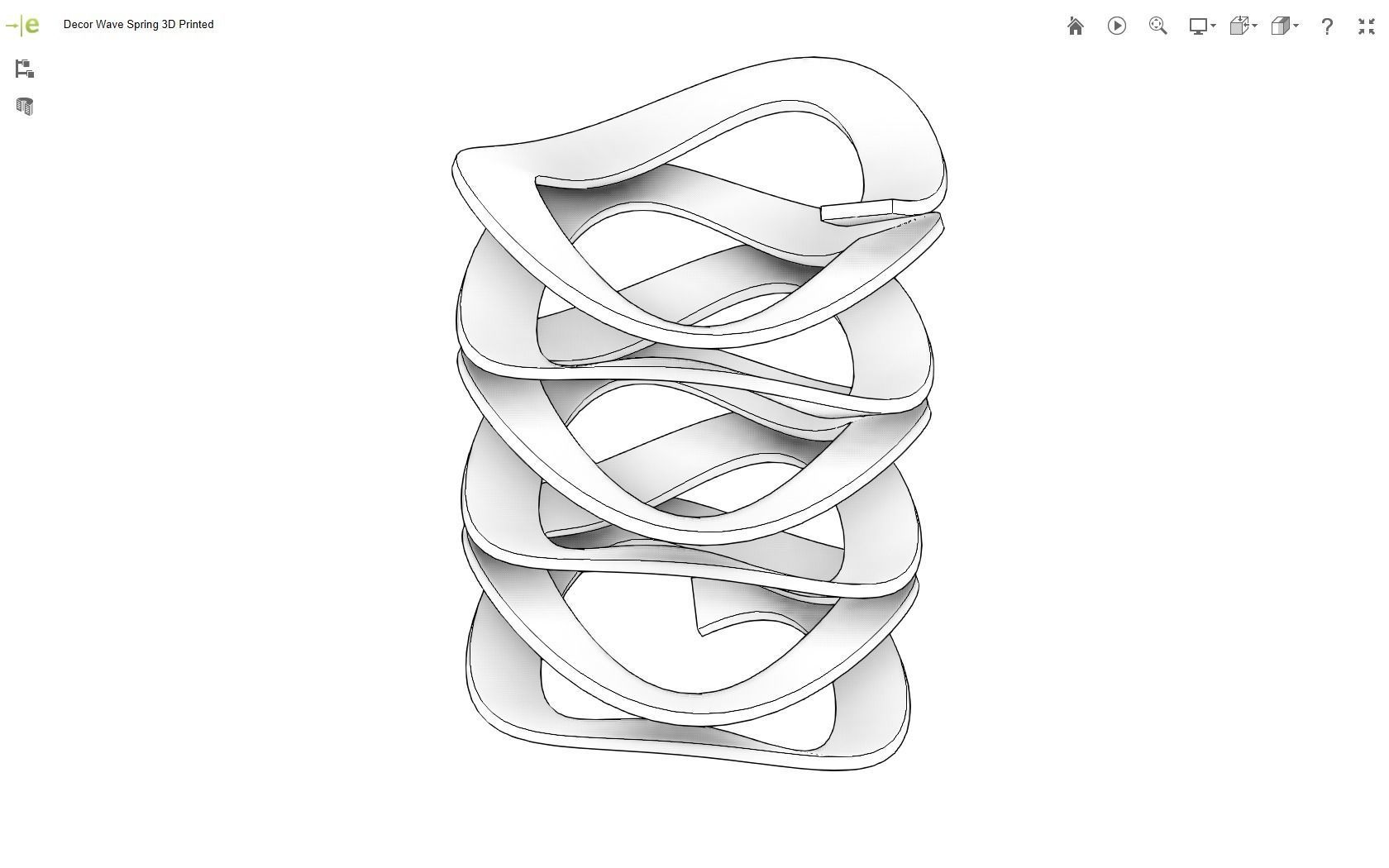 Wave Spring 3D model 3D printable | CGTrader