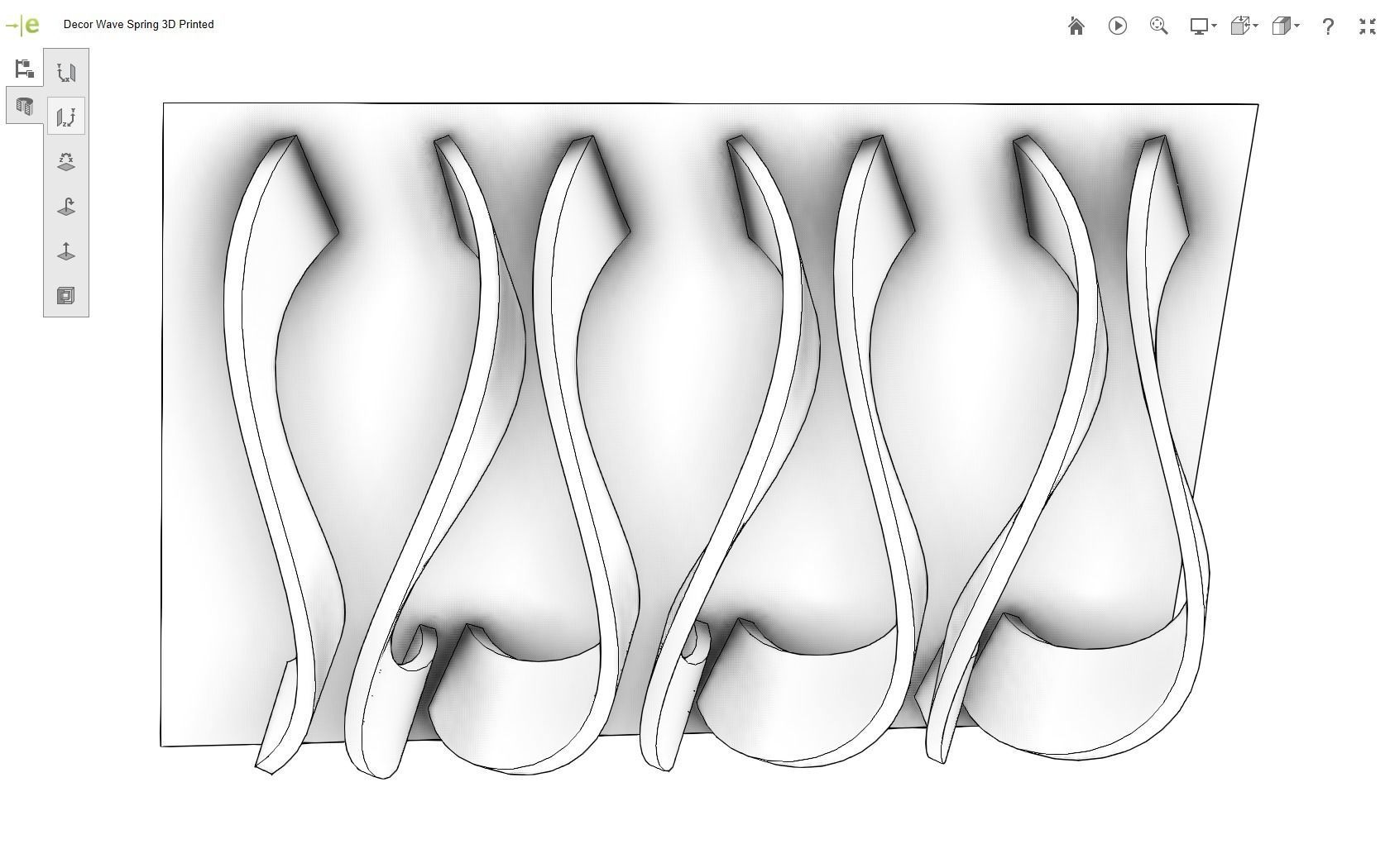 Wave Spring 3D model 3D printable | CGTrader