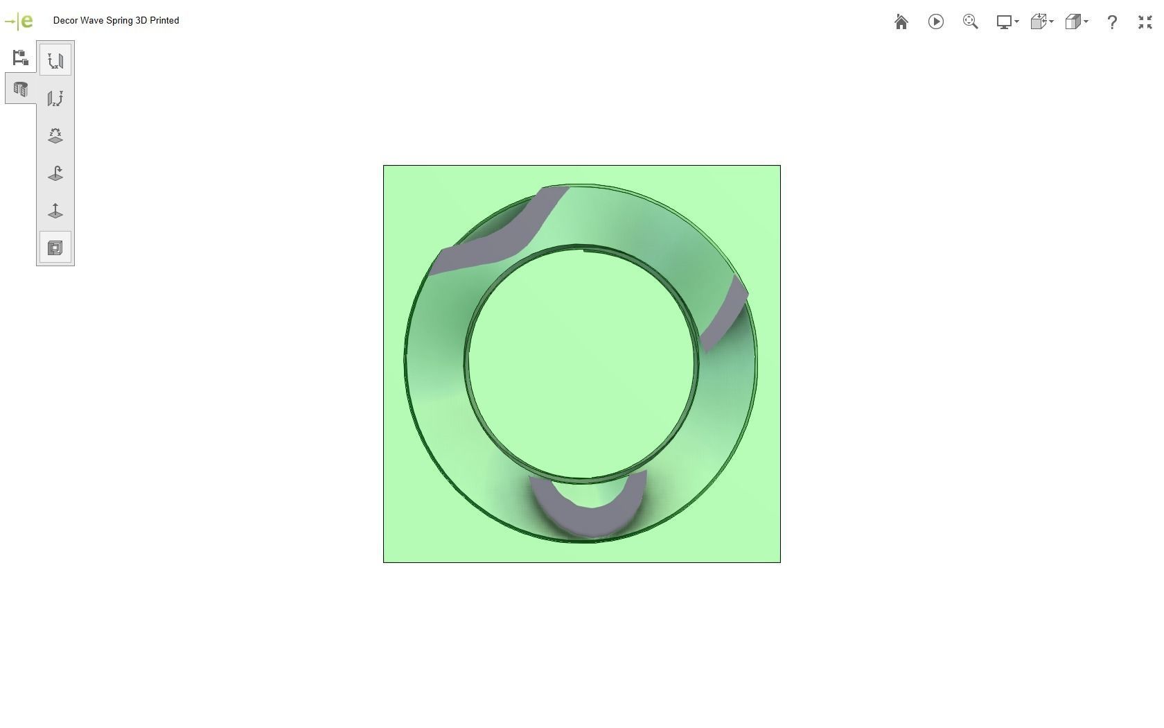 Wave Spring 3D model 3D printable | CGTrader