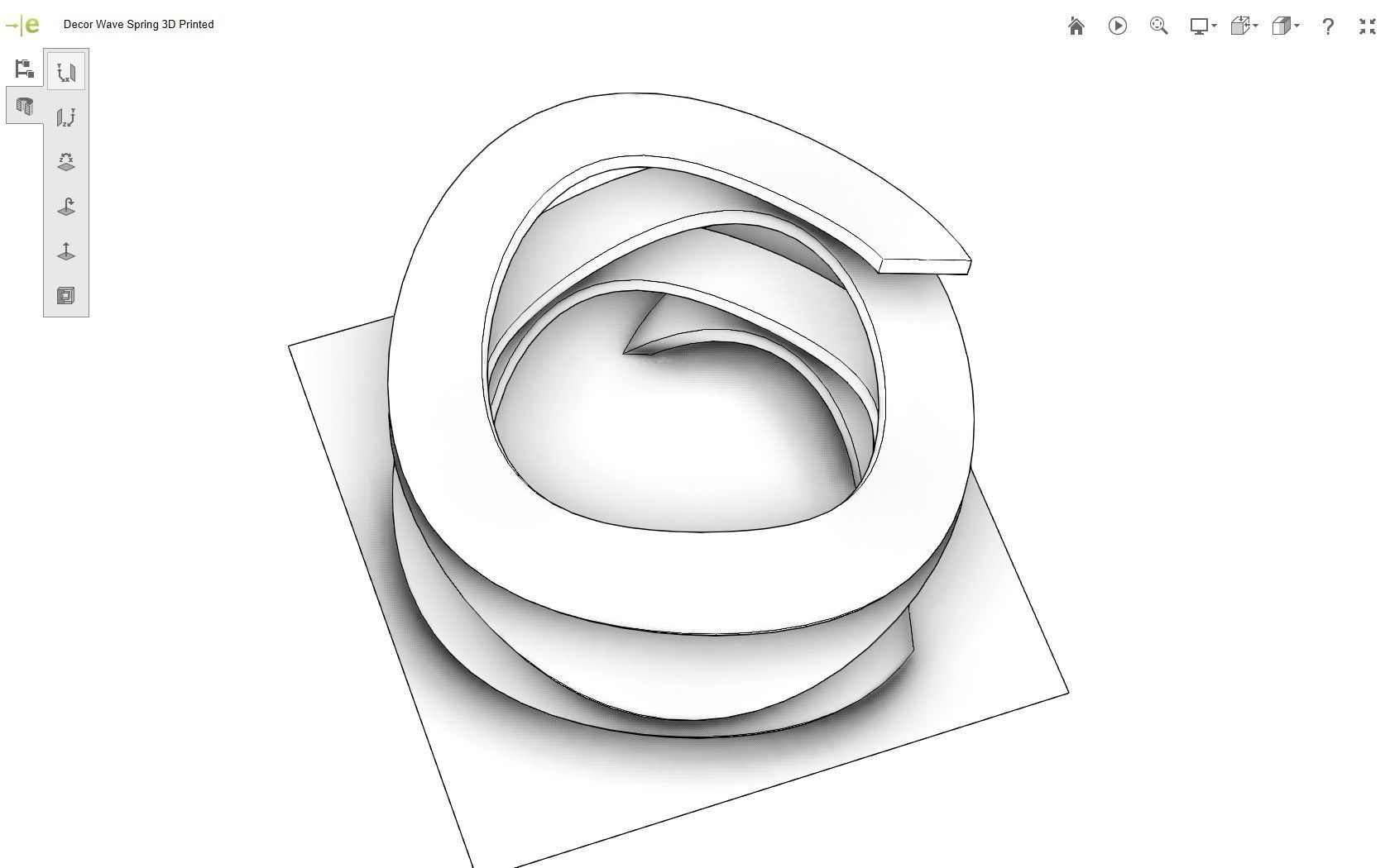 Wave Spring 3D model 3D printable | CGTrader