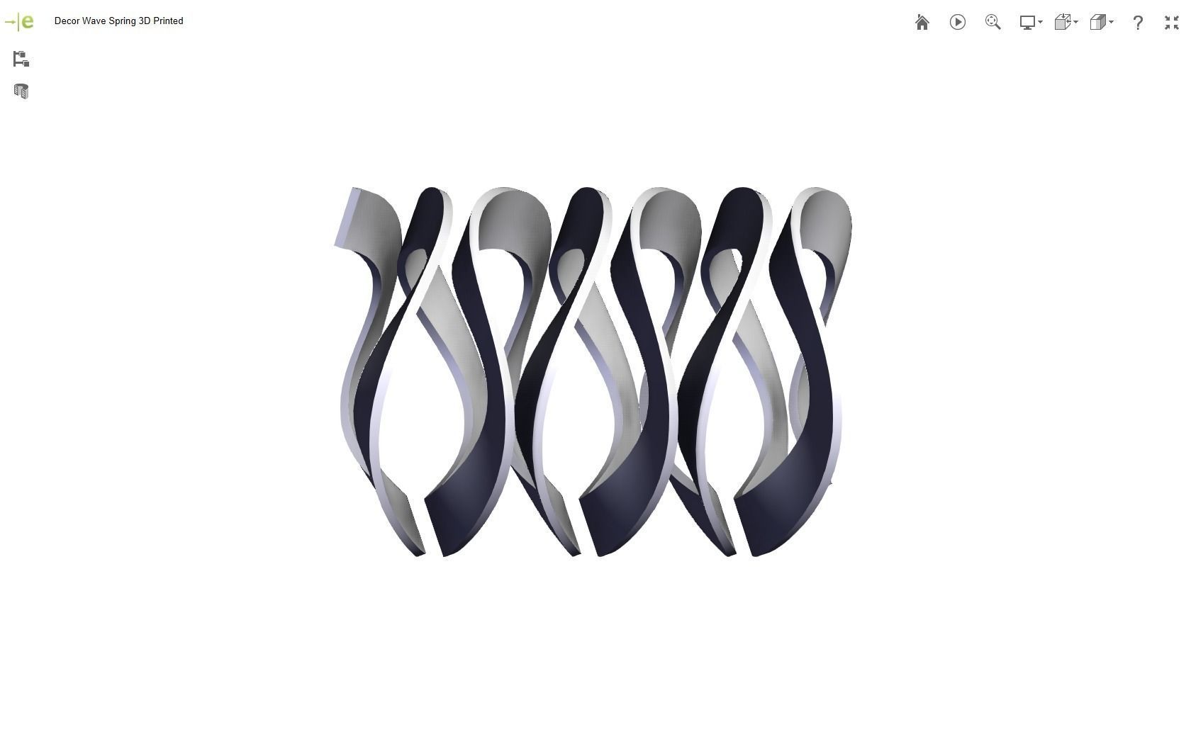 Wave Spring 3D model 3D printable | CGTrader