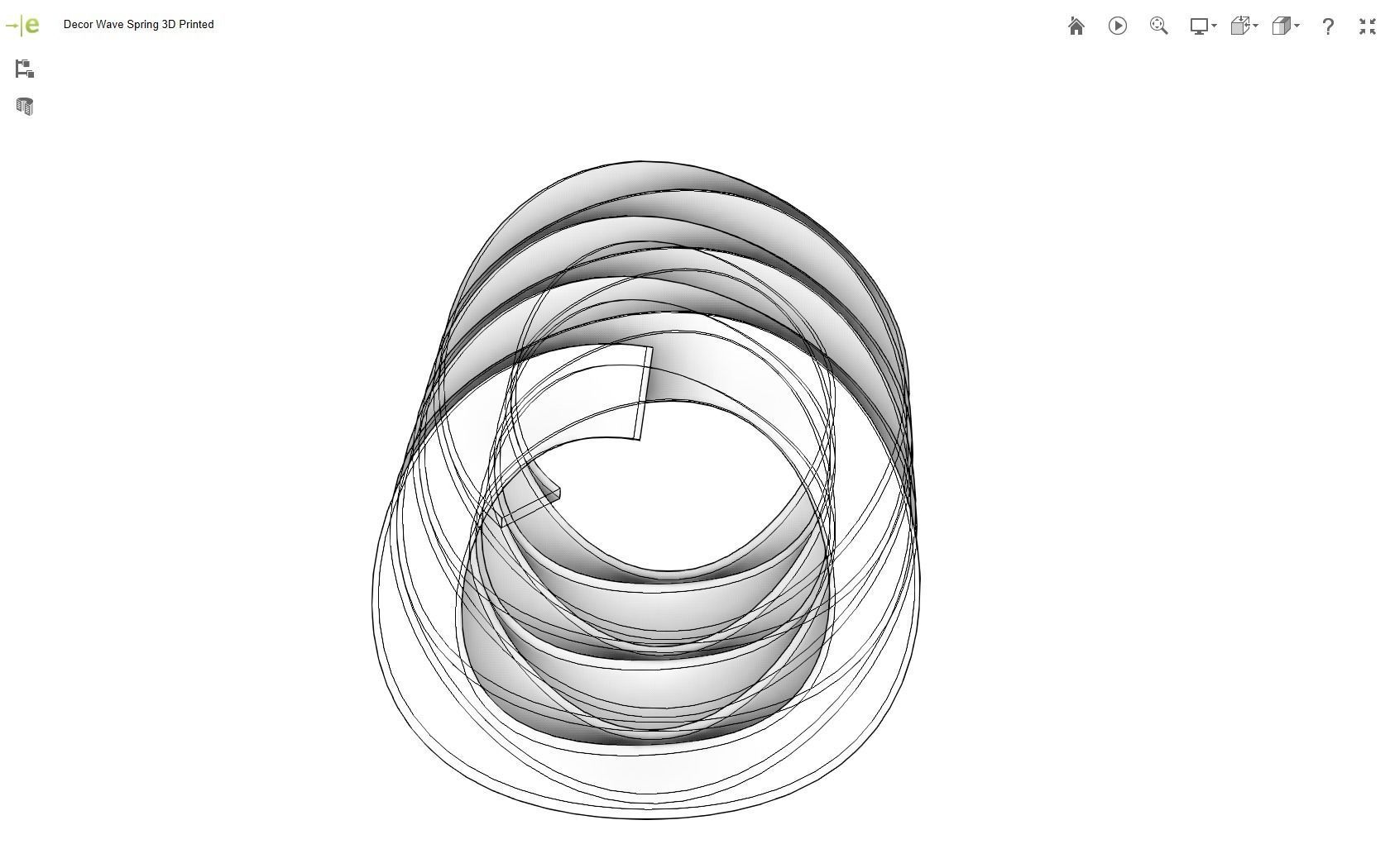 Wave Spring 3D model 3D printable | CGTrader