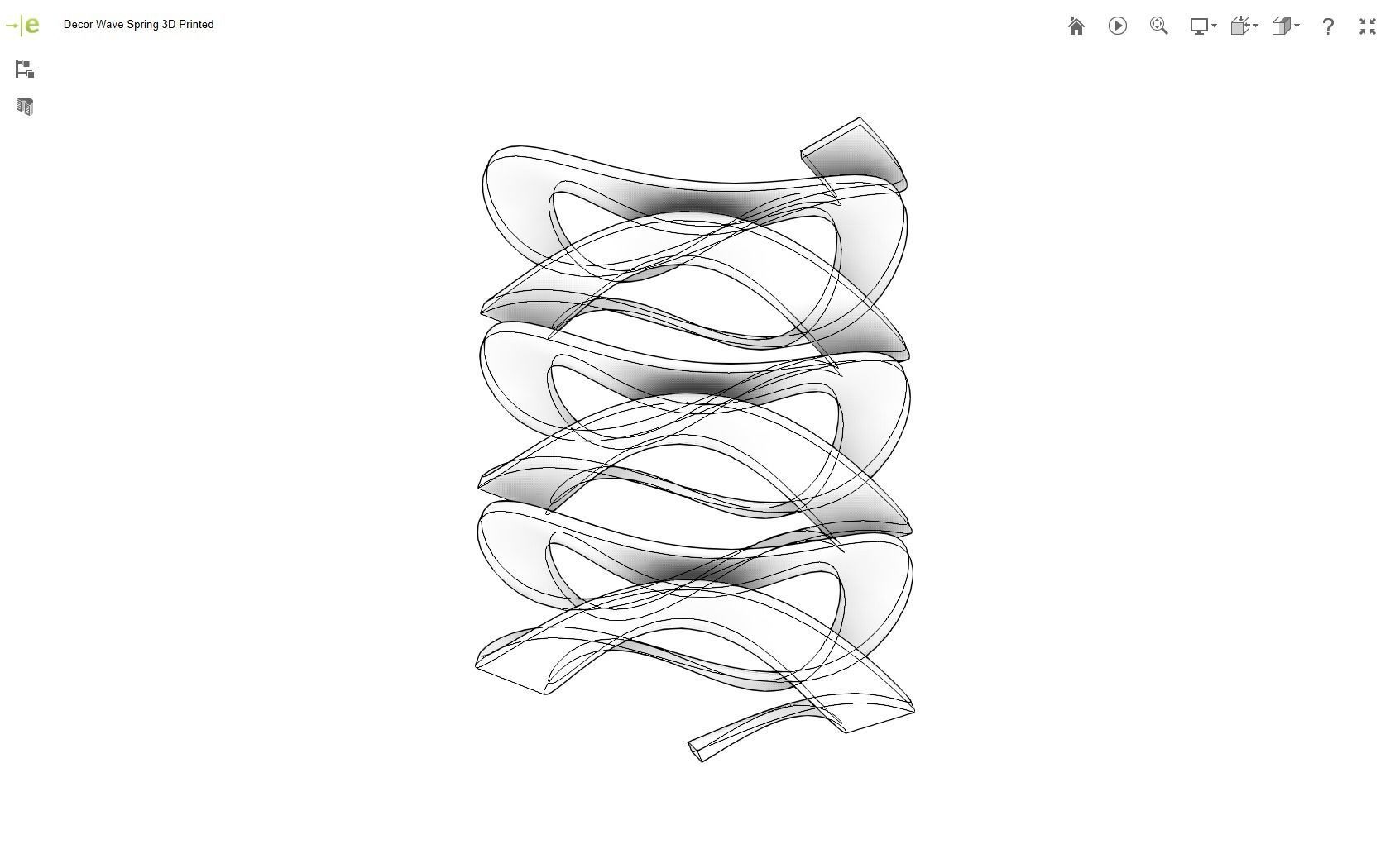 Wave Spring 3D model 3D printable | CGTrader