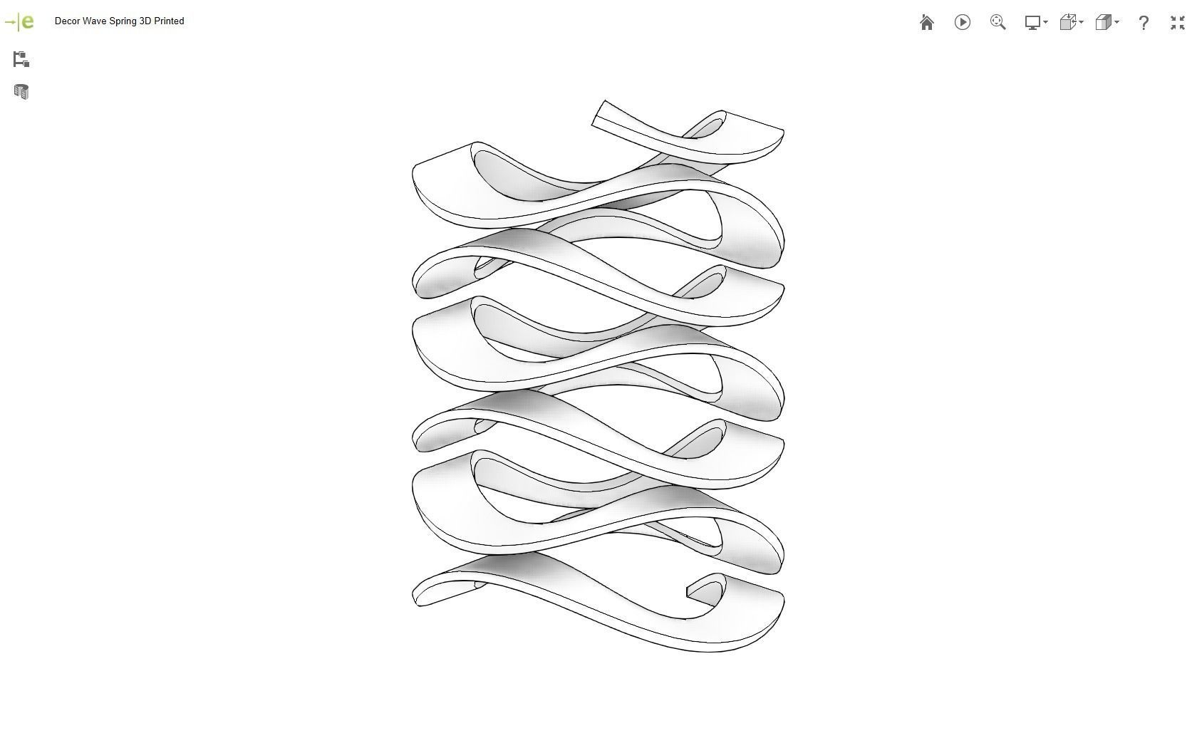 Wave Spring 3D model 3D printable | CGTrader
