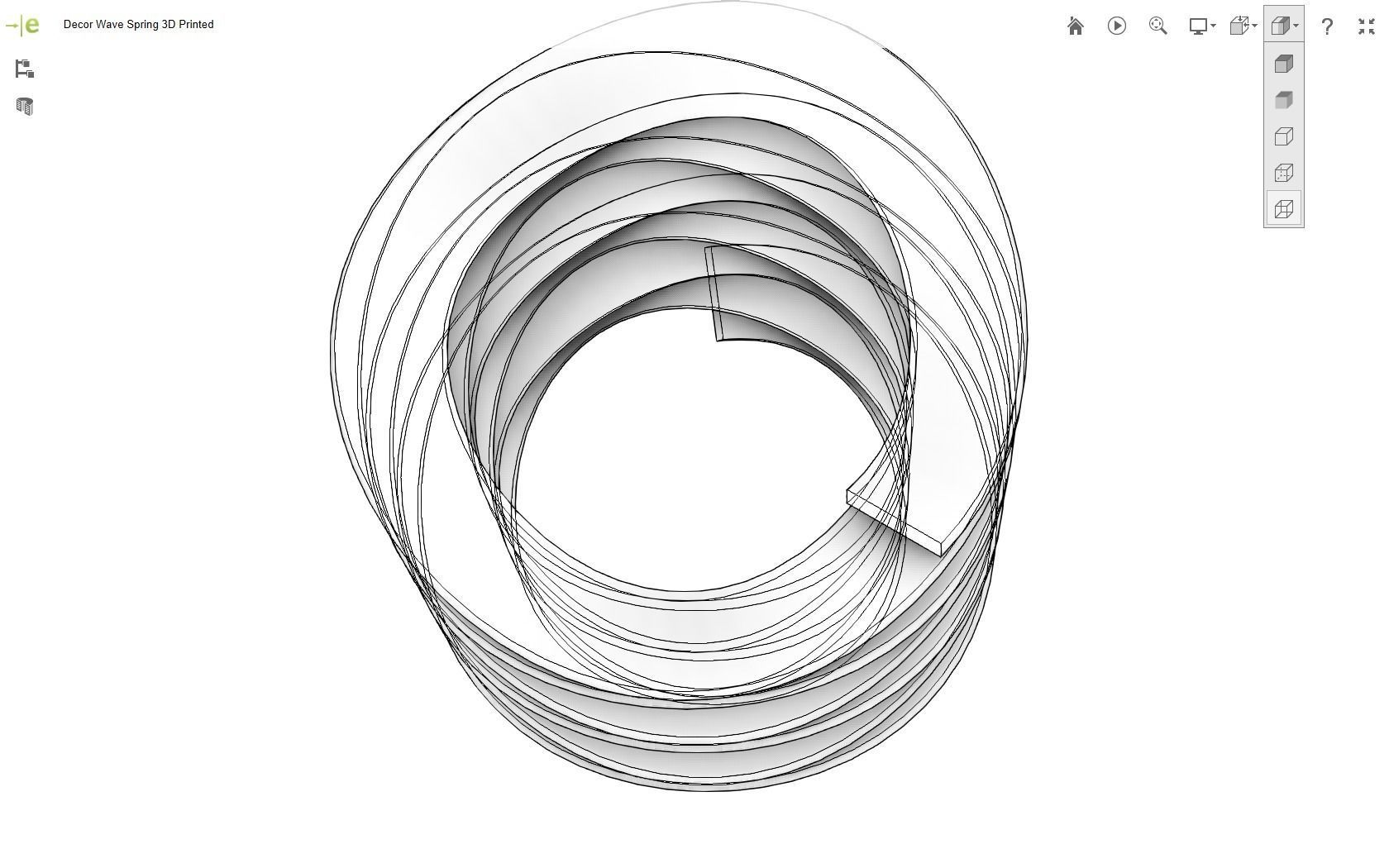 Wave Spring 3D model 3D printable | CGTrader