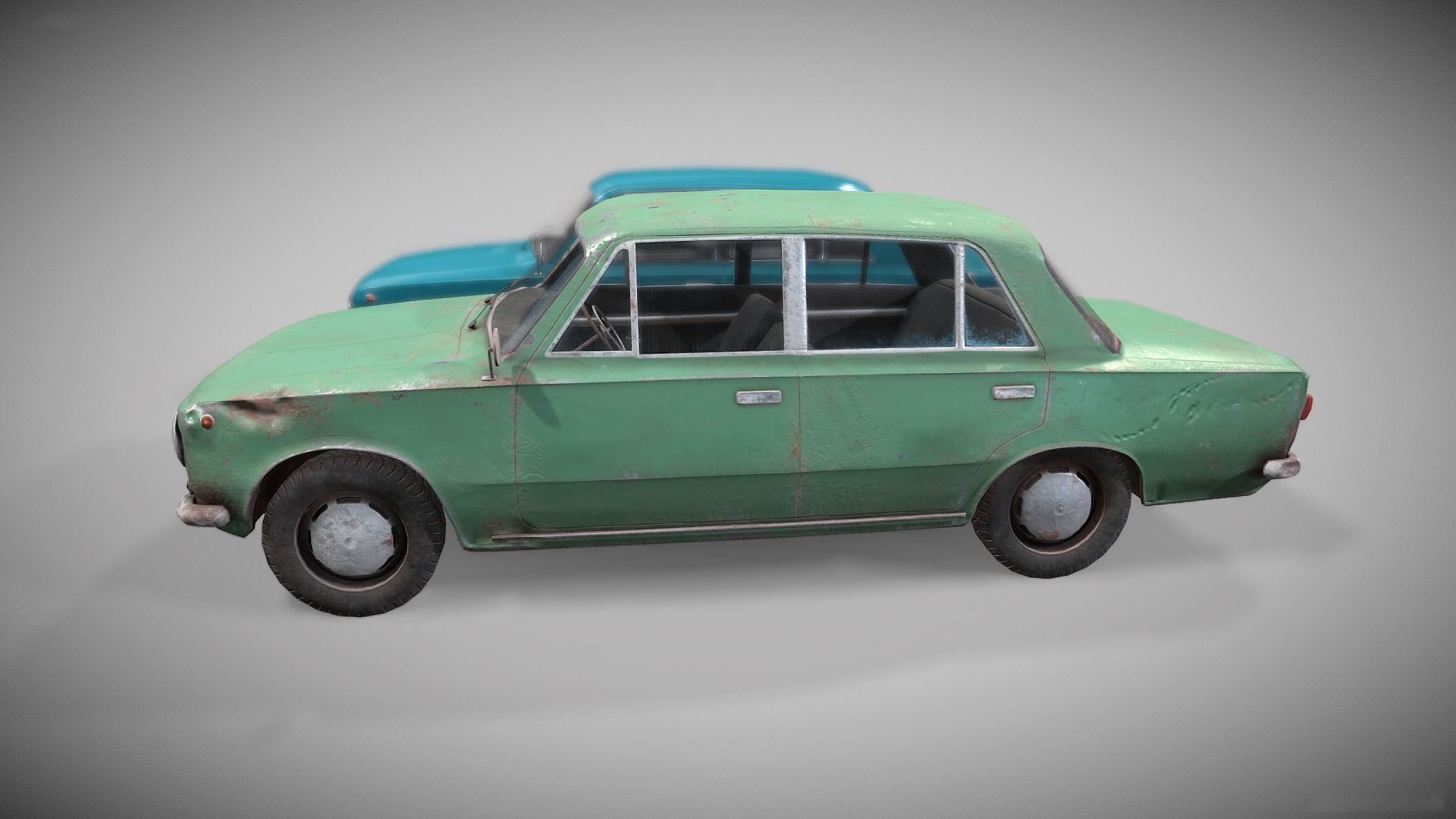 3D model 80s Russian Car Low poly VR / AR / low-poly | CGTrader