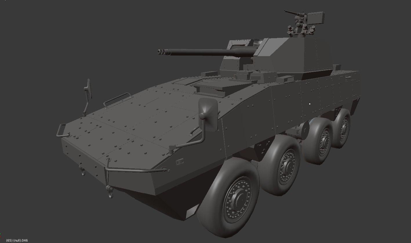 3D model APC Patria AMV 8x8 Modular Pack VR / AR / low-poly | CGTrader