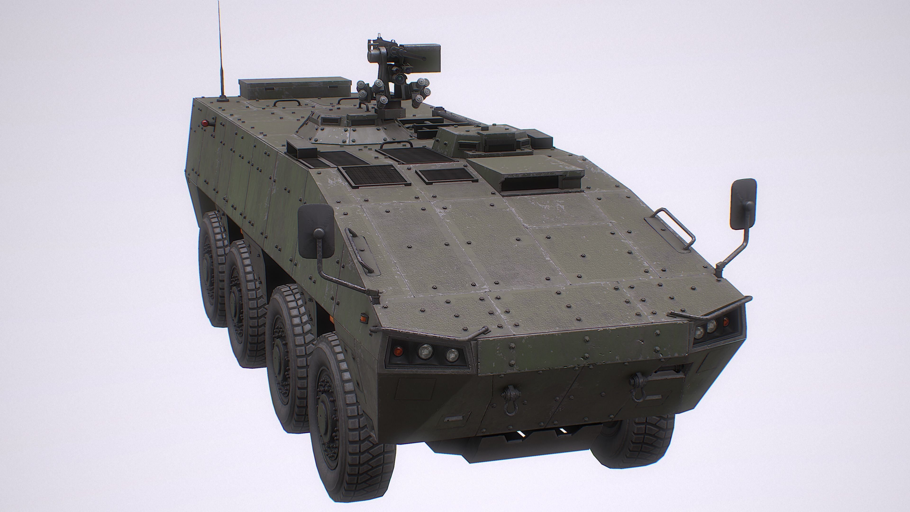 3D model APC Patria AMV 8x8 Modular Pack VR / AR / low-poly | CGTrader