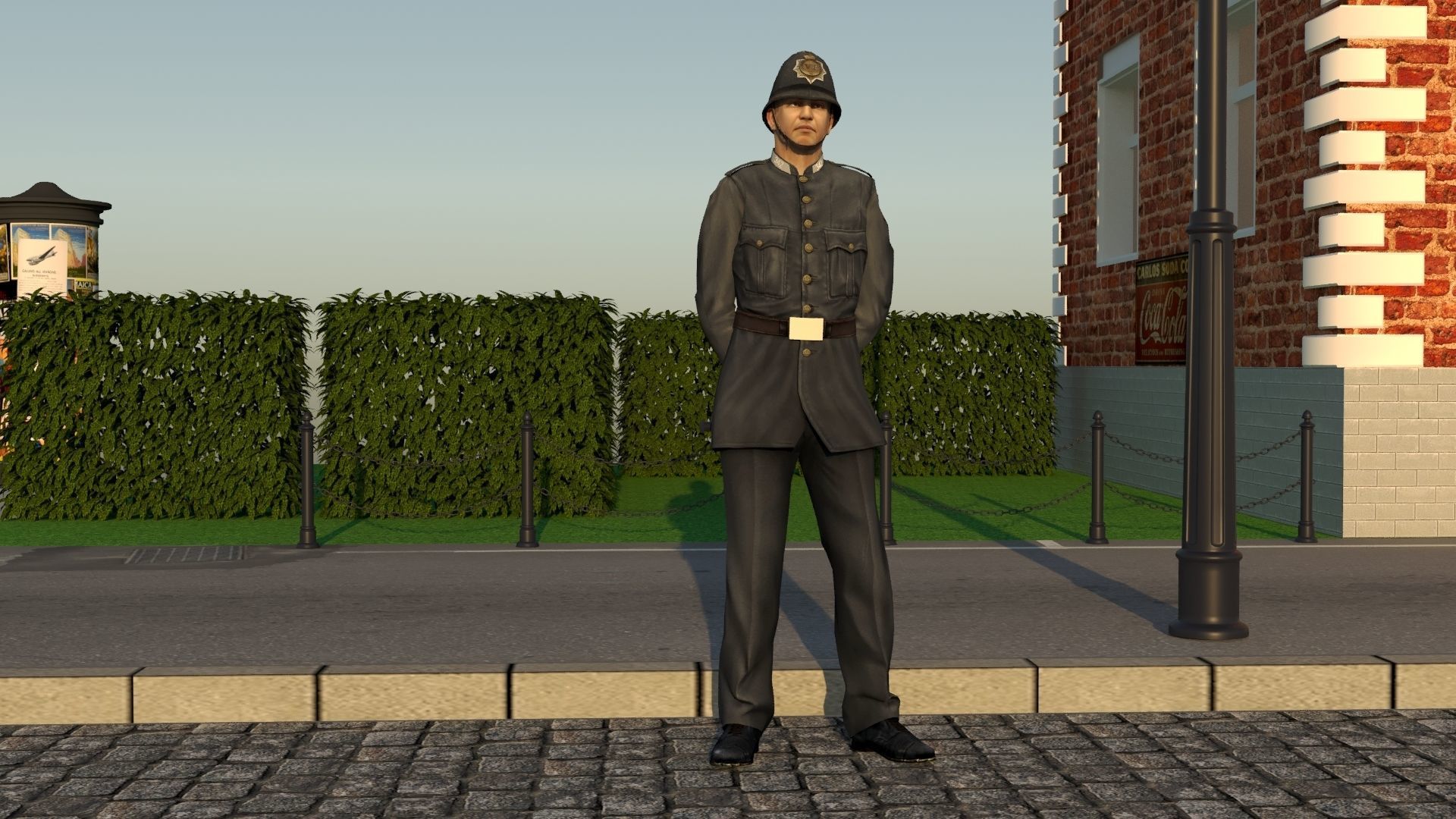 British Policeman 3D model | CGTrader