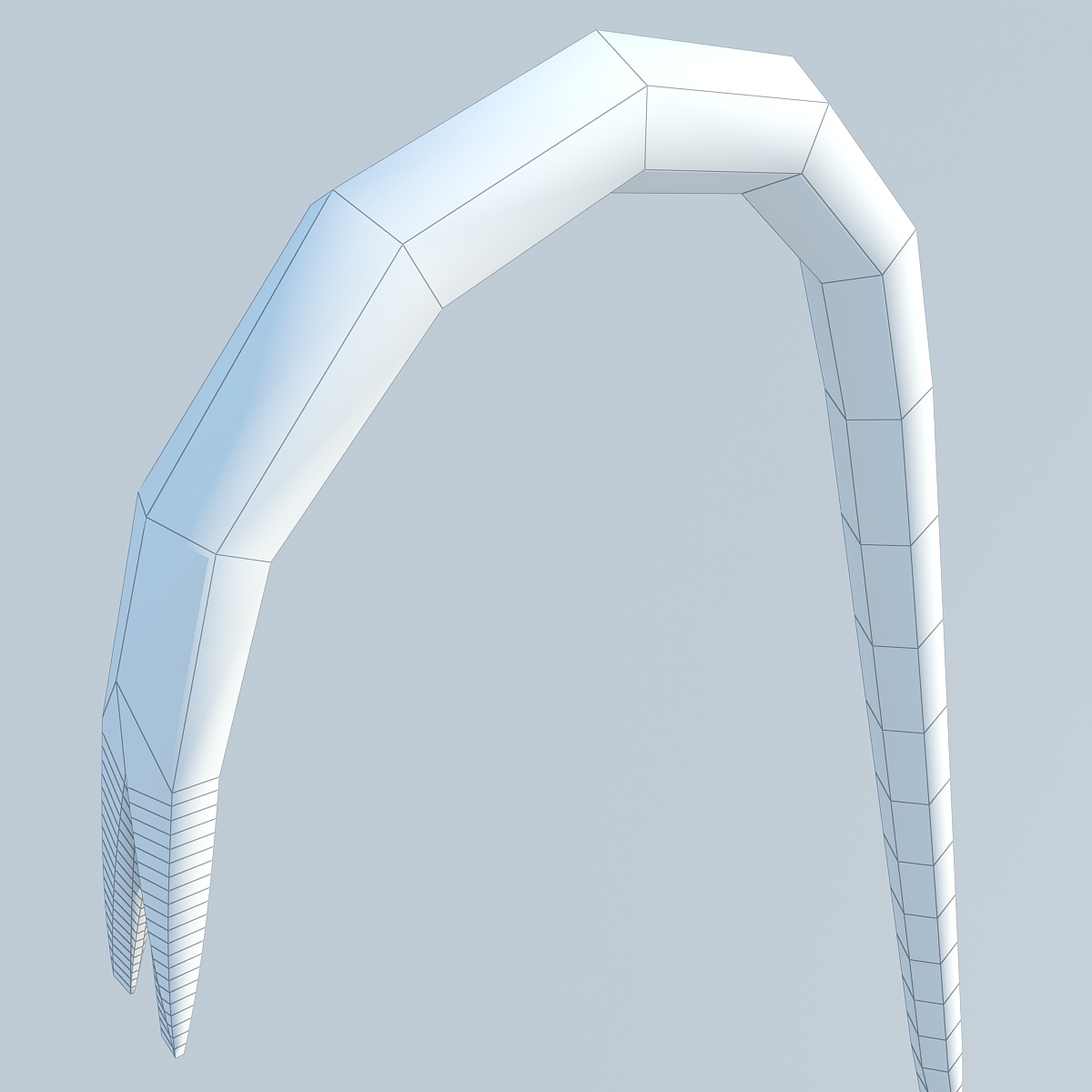 Crowbar fishing hook free 3D model | CGTrader