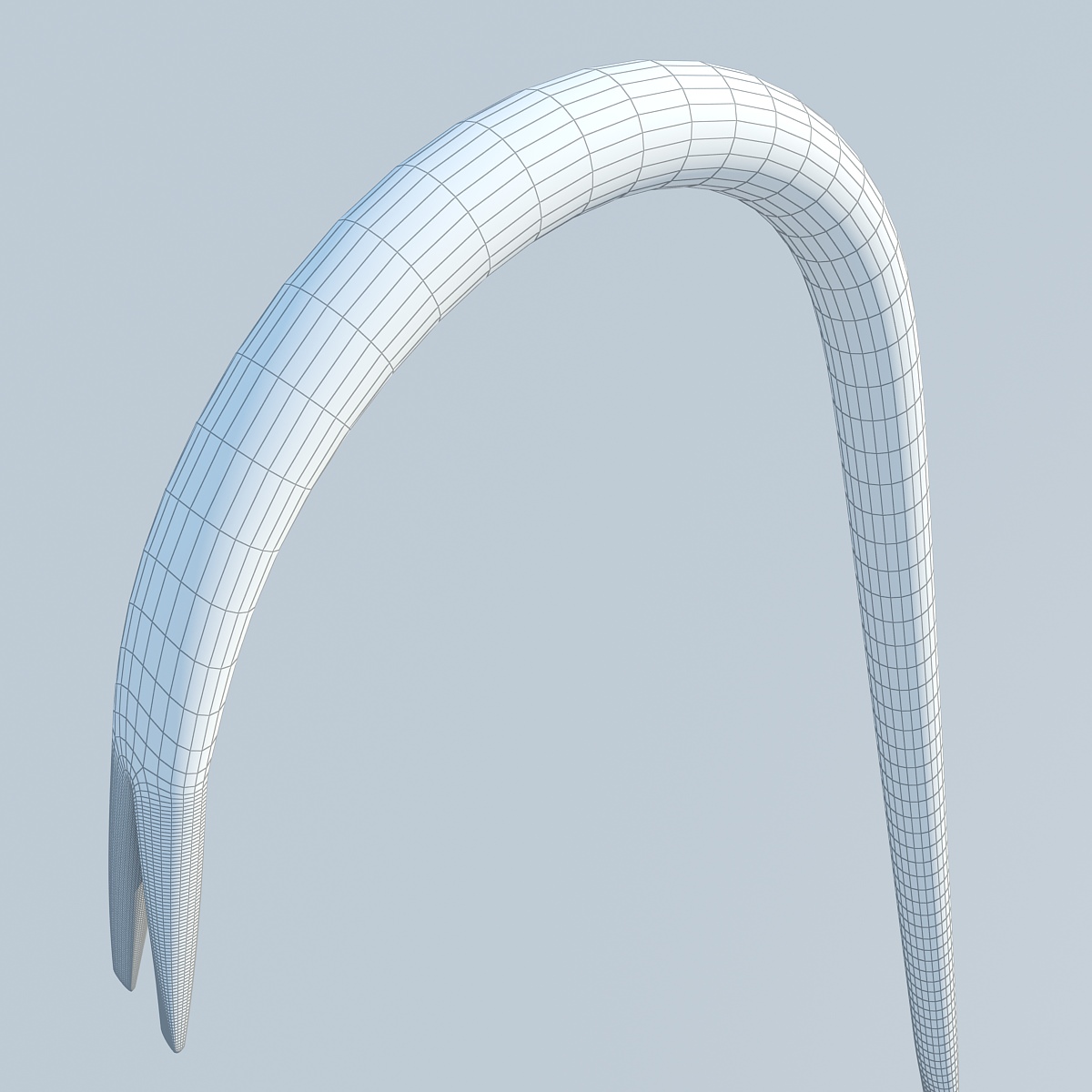 Crowbar fishing hook free 3D model | CGTrader