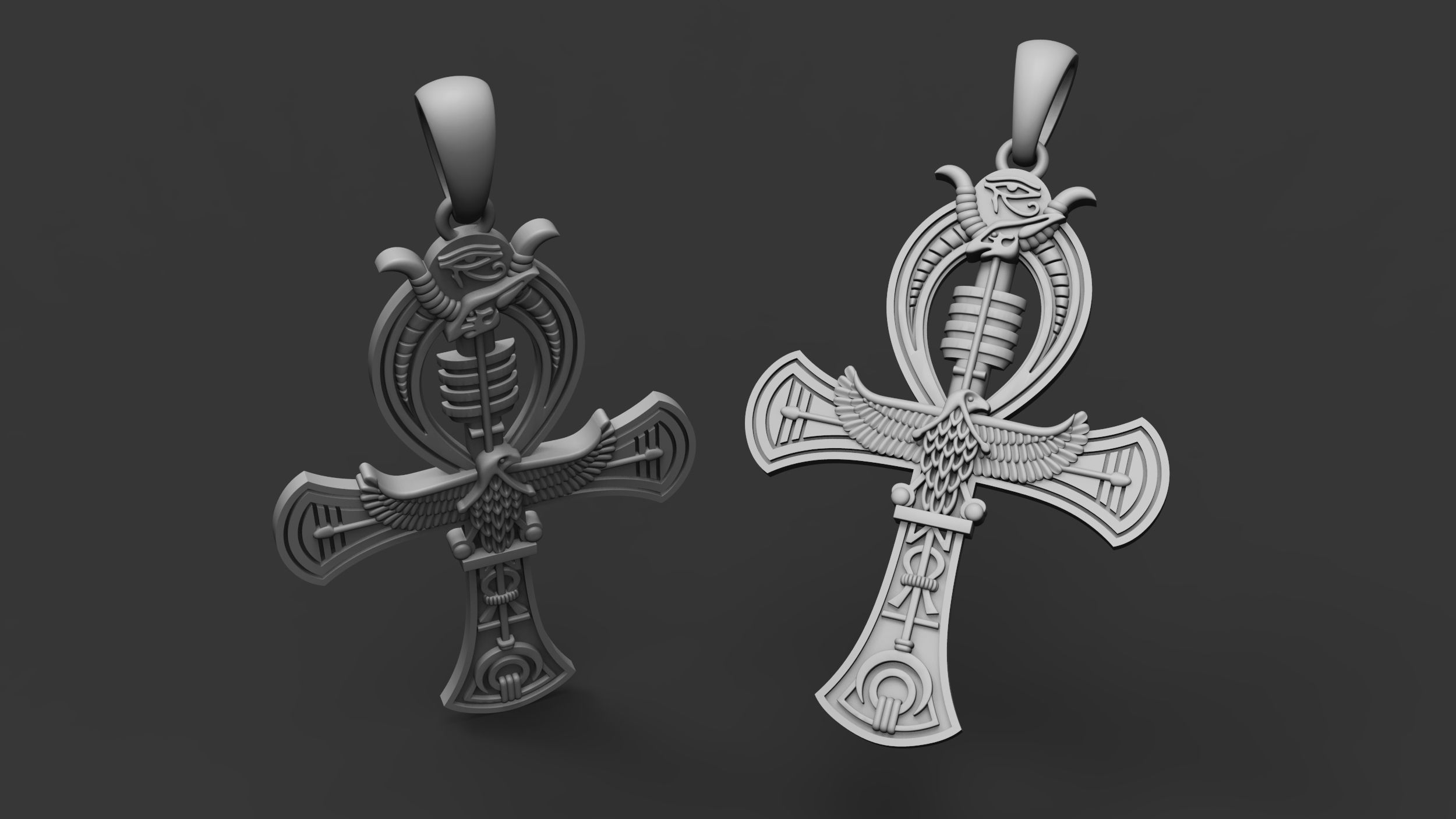 Egyptian cross Ankh 3D model 3D printable | CGTrader
